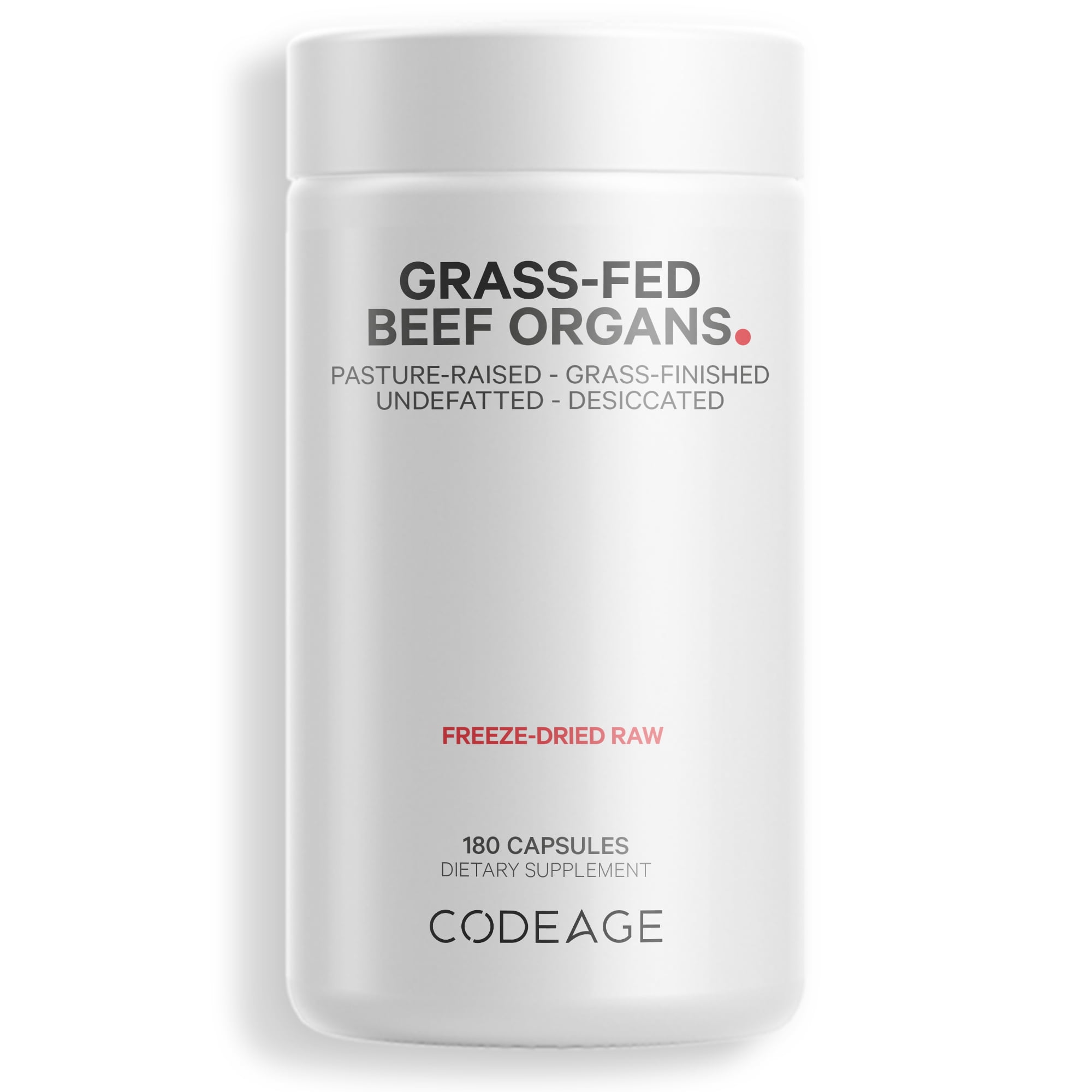 Codeage Beef Organs, Grass-Fed, Freeze-Dried, Healthy Formula, Non-GMO ...