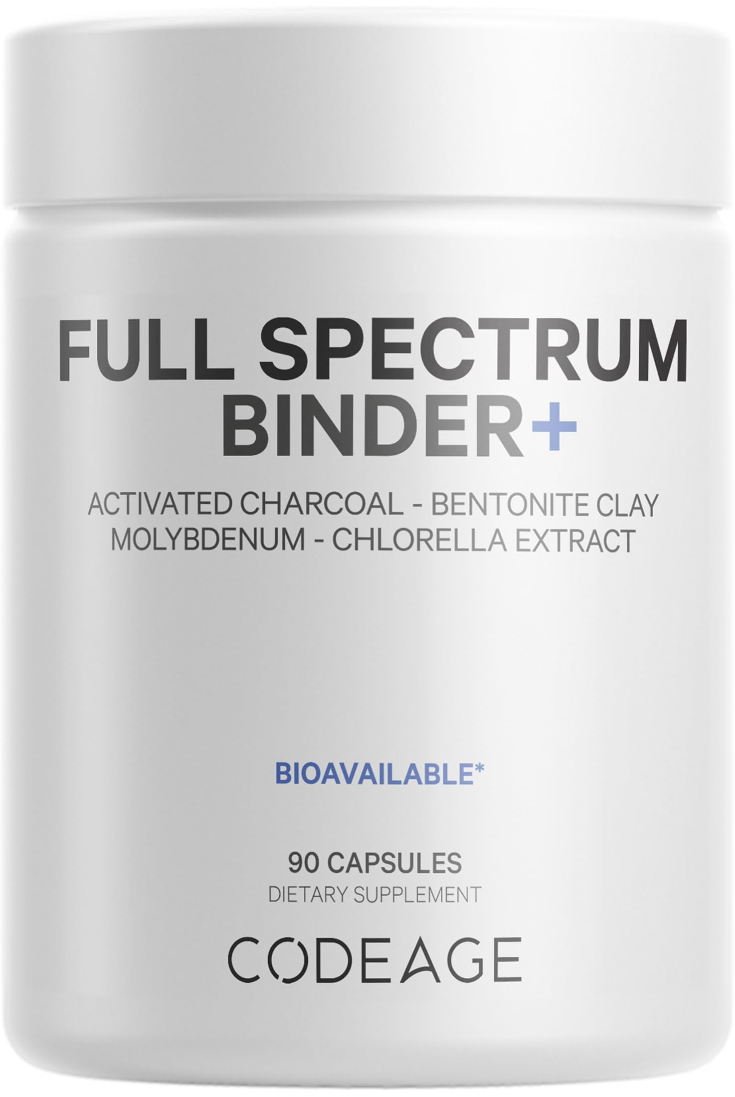 Codeage Binder + Systemic Binder Supplement - Activated Charcoal Pills ...