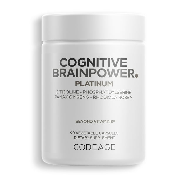 Codeage Cognitive Brainpower Platinum Supplement - Cognizin Citicoline ...