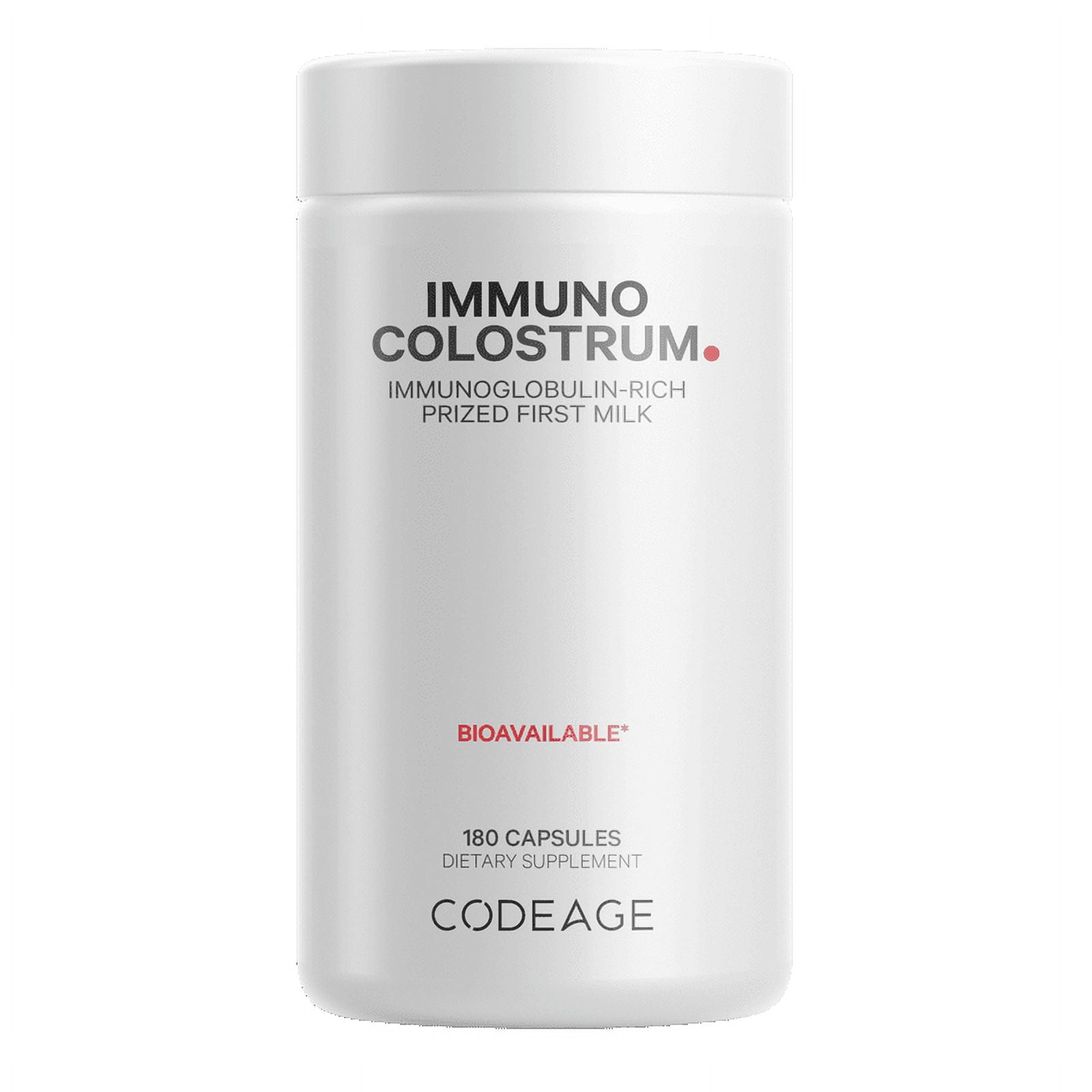 Codeage Colostrum Supplement, Immunoglobulin-Rich Grass-Fed Colostrum ...