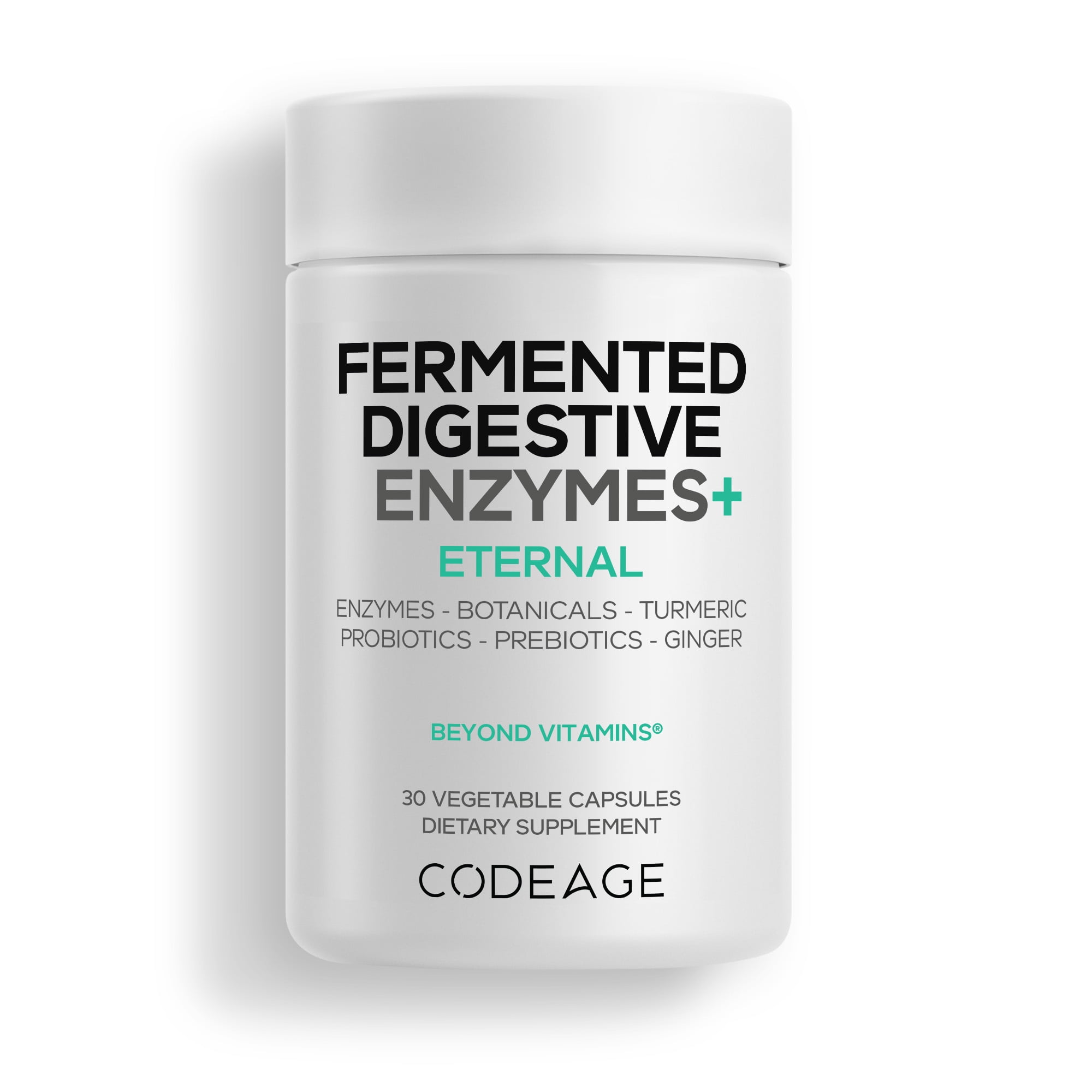 Codeage Fermented Digestive Enzymes Supplement - 14 Digestive Enzymes ...