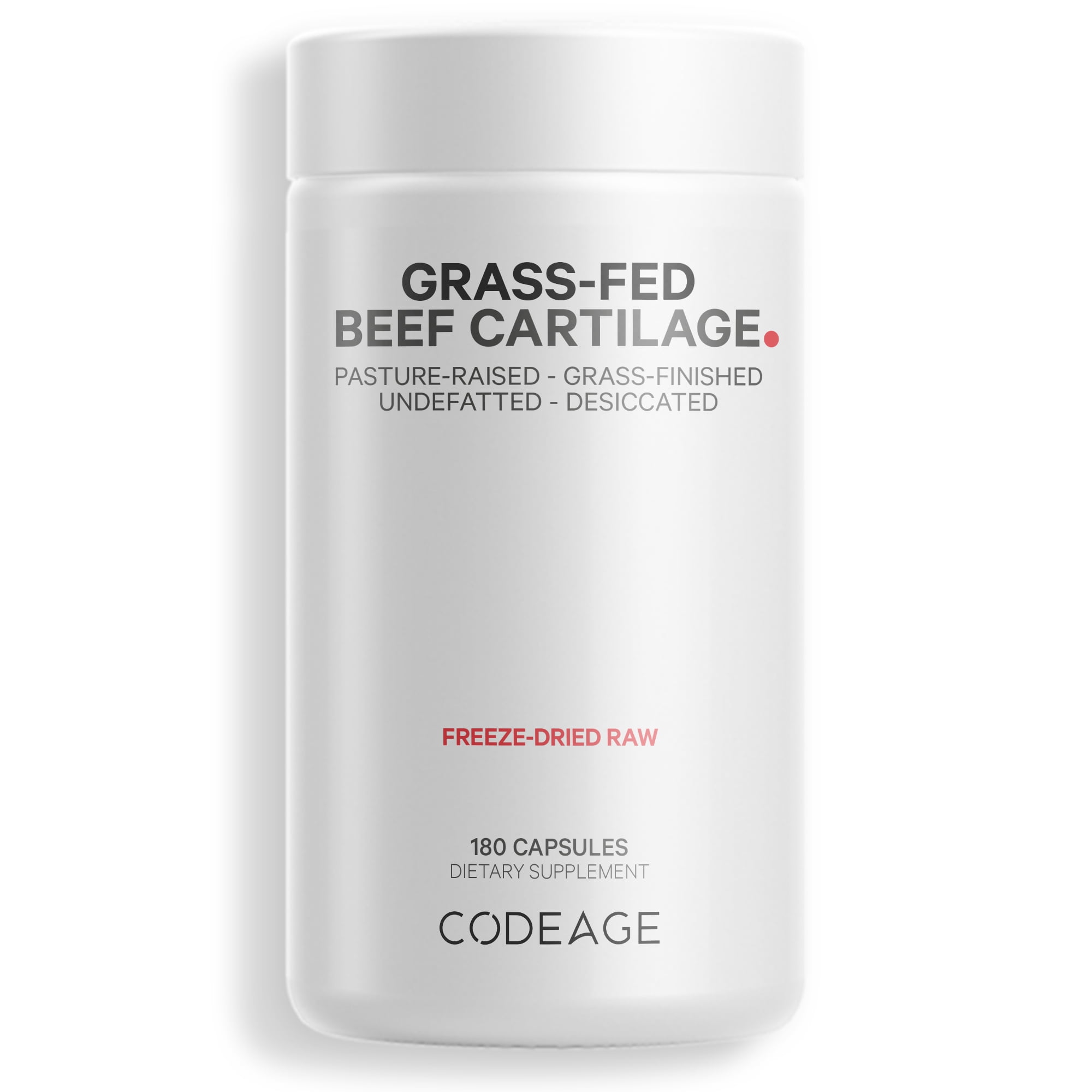 Codeage Grass-Fed Argentinian Beef Cartilage Supplement, Freeze-Dried ...