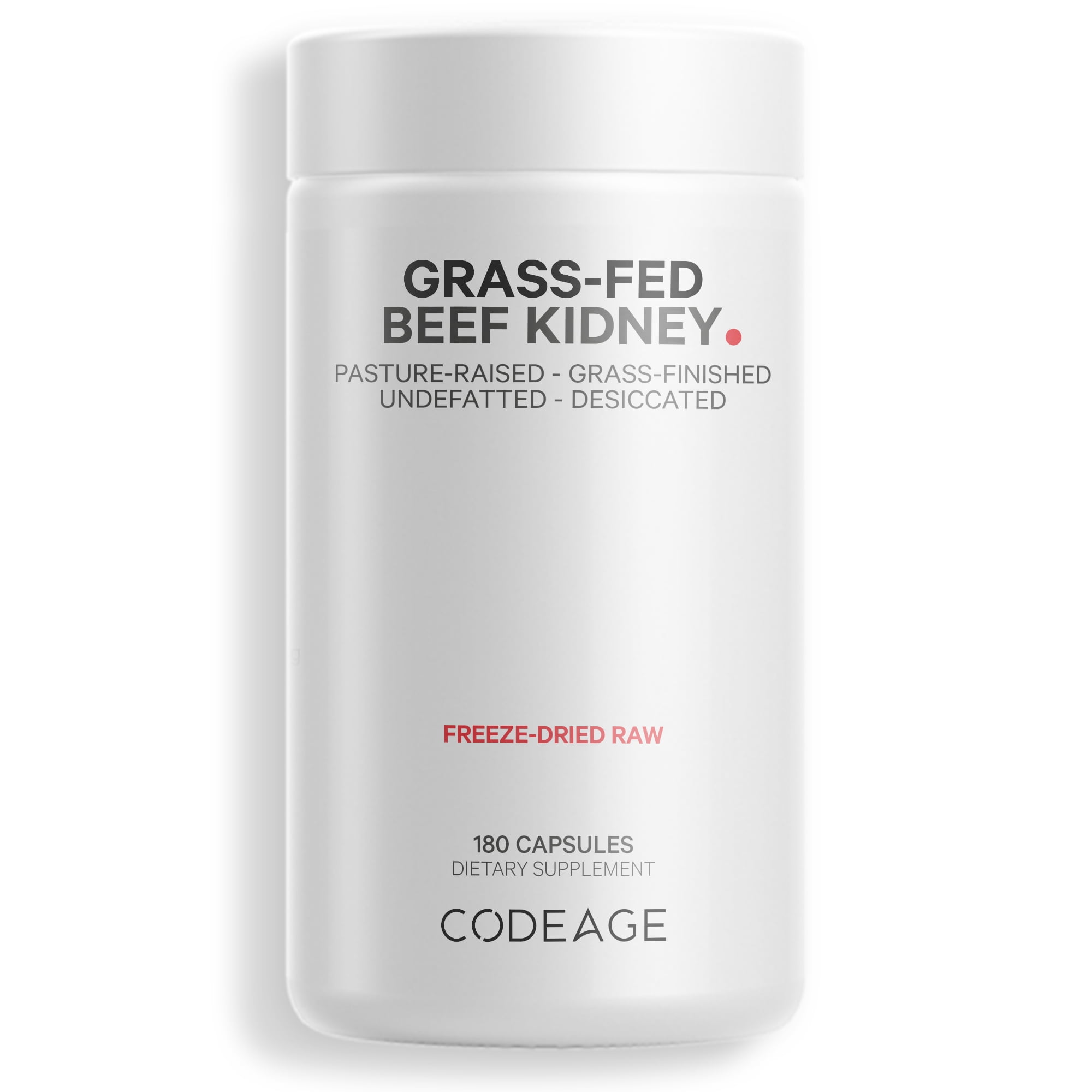 Free Shipping! Codeage Grass-Fed Beef Kidney, Grass-Finished, Pasture ...
