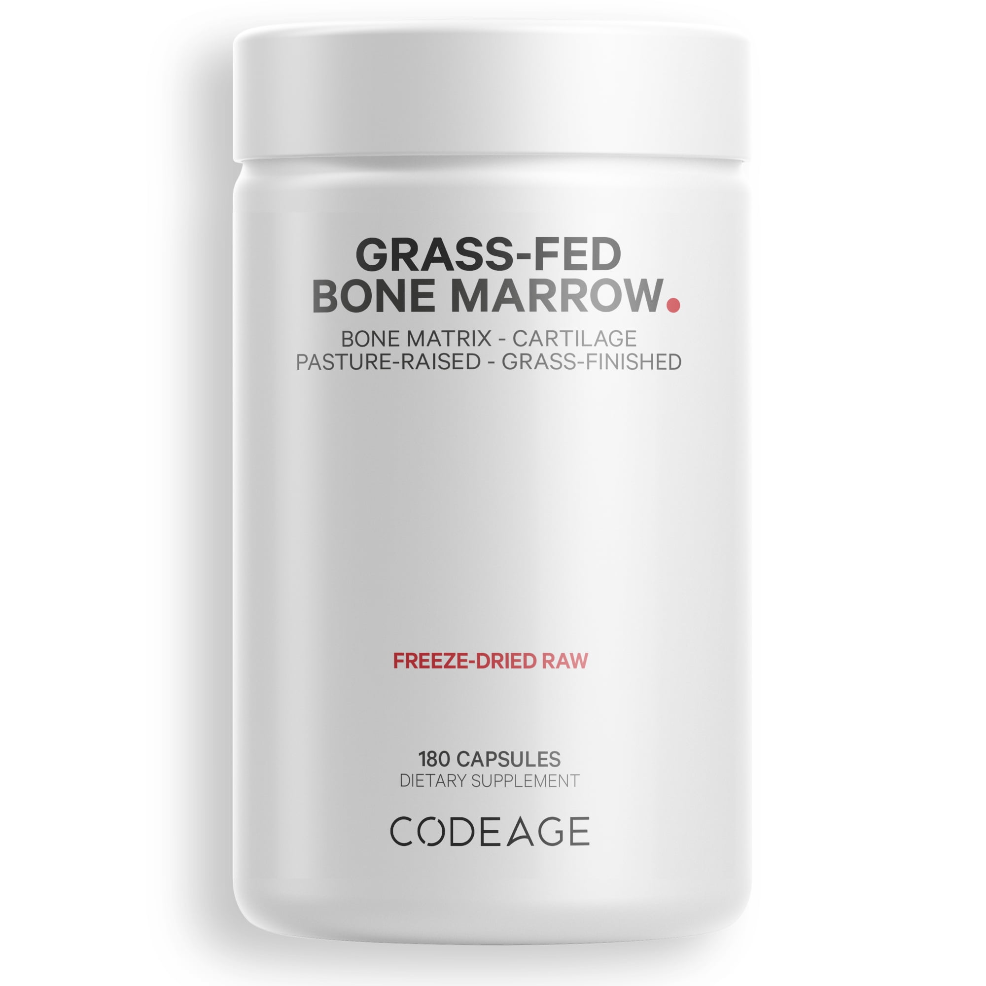 Codeage Grass-Fed Bovine Bone Marrow, Non-Defatted, Freeze Dried ...