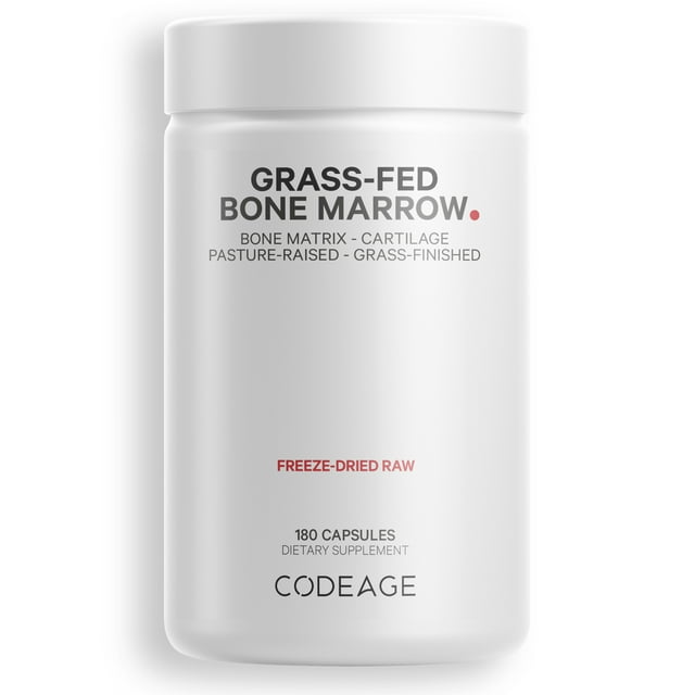 Codeage Grass Fed Bovine Bone Marrow Non Defatted Freeze Dried