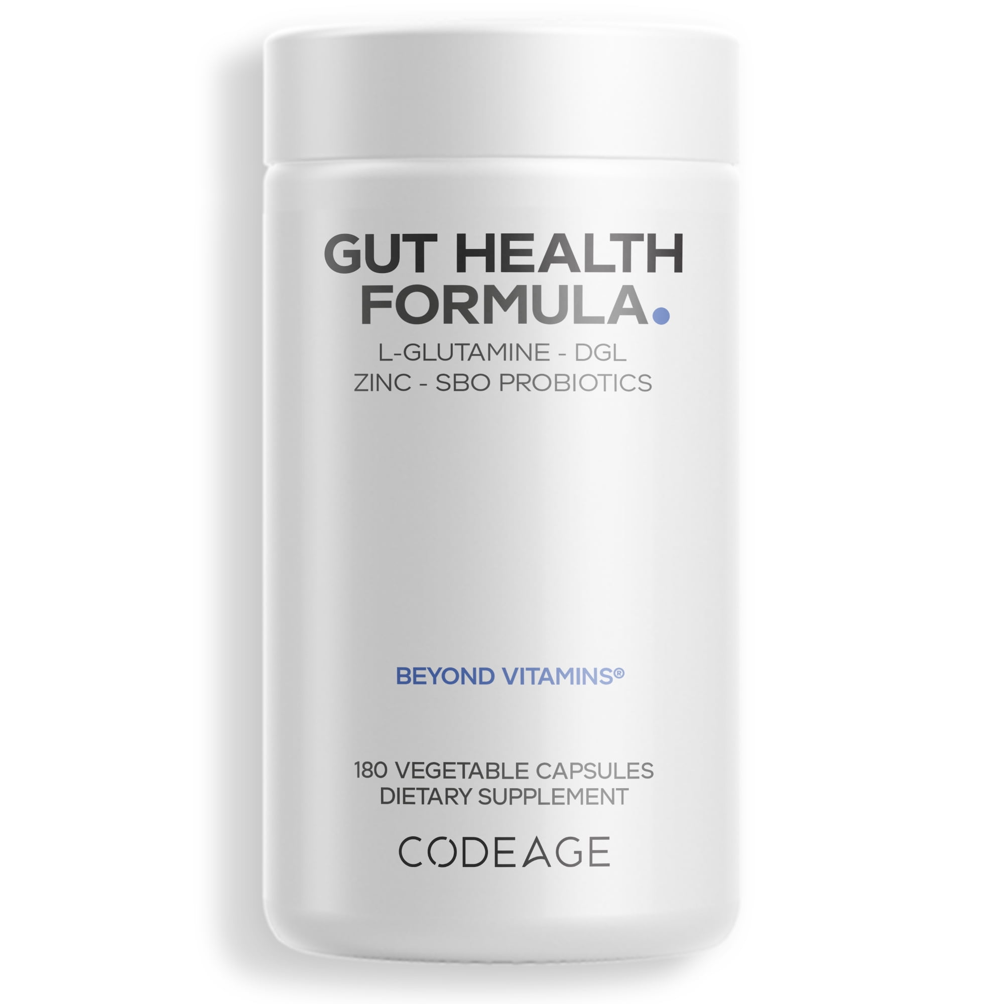 Codeage Gut Health Vegan Formula, L-Glutamine, Zinc, Mushrooms ...