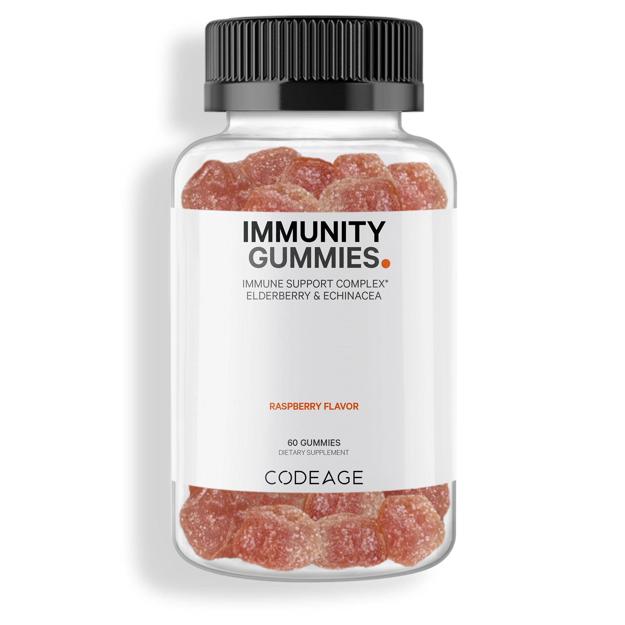 Codeage Immunity Gummies, Vitamin C, Elderberry, Echinacea & Propolis, Vegan Pectin-Based ...