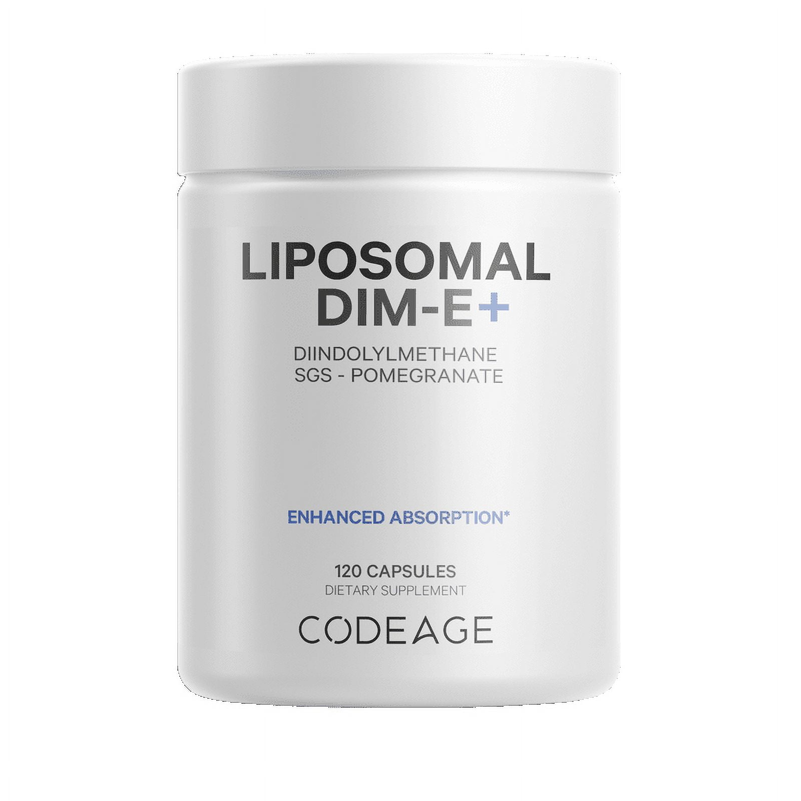 Codeage Liposomal DIM-E, Diindolylmethane, Antioxidant SGS Vitamin E Tocopherols & Isomers, 120 ...