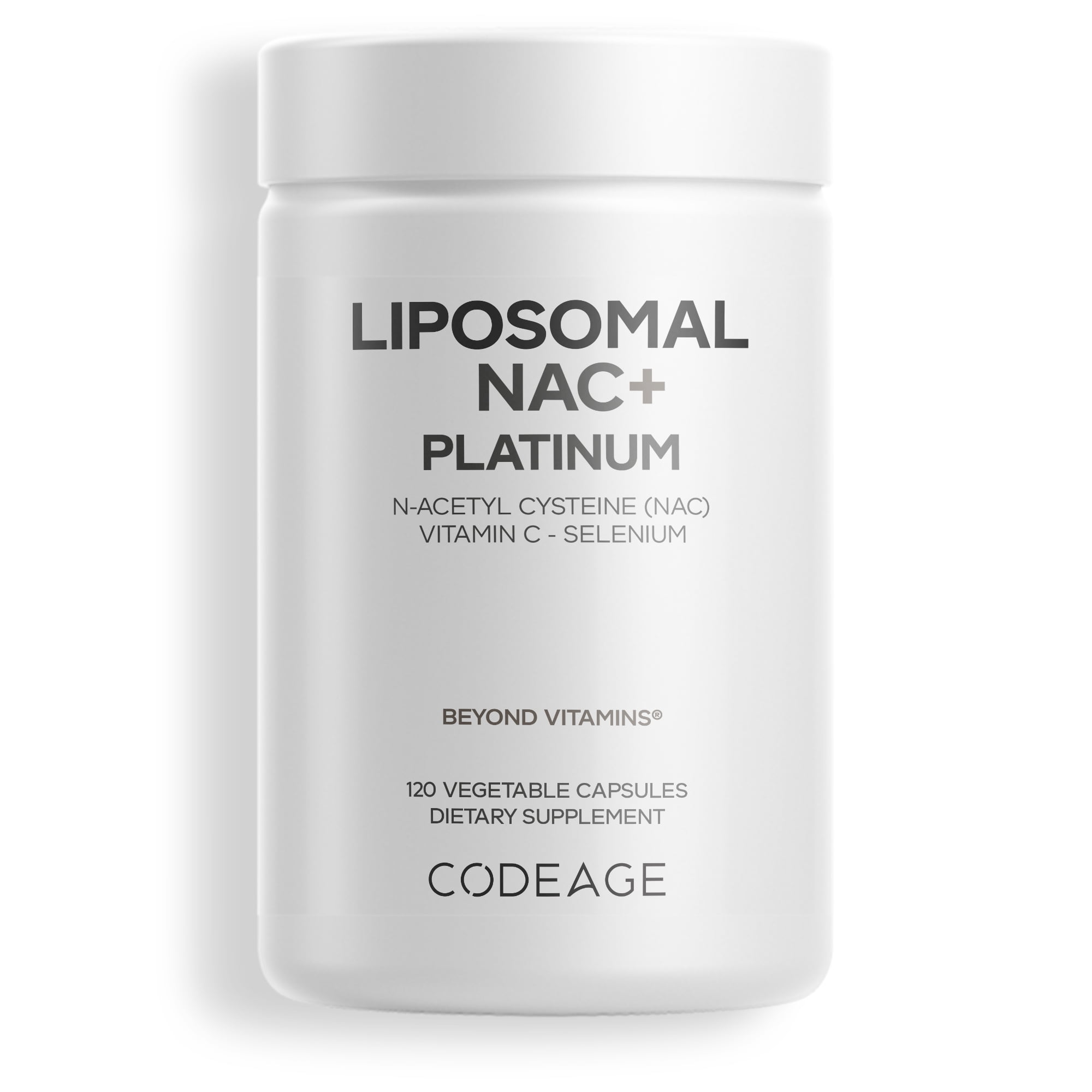 Codeage Liposomal NAC+ Platinum, N-Acetyl L-Cysteine, Vitamin C, Alpha ...