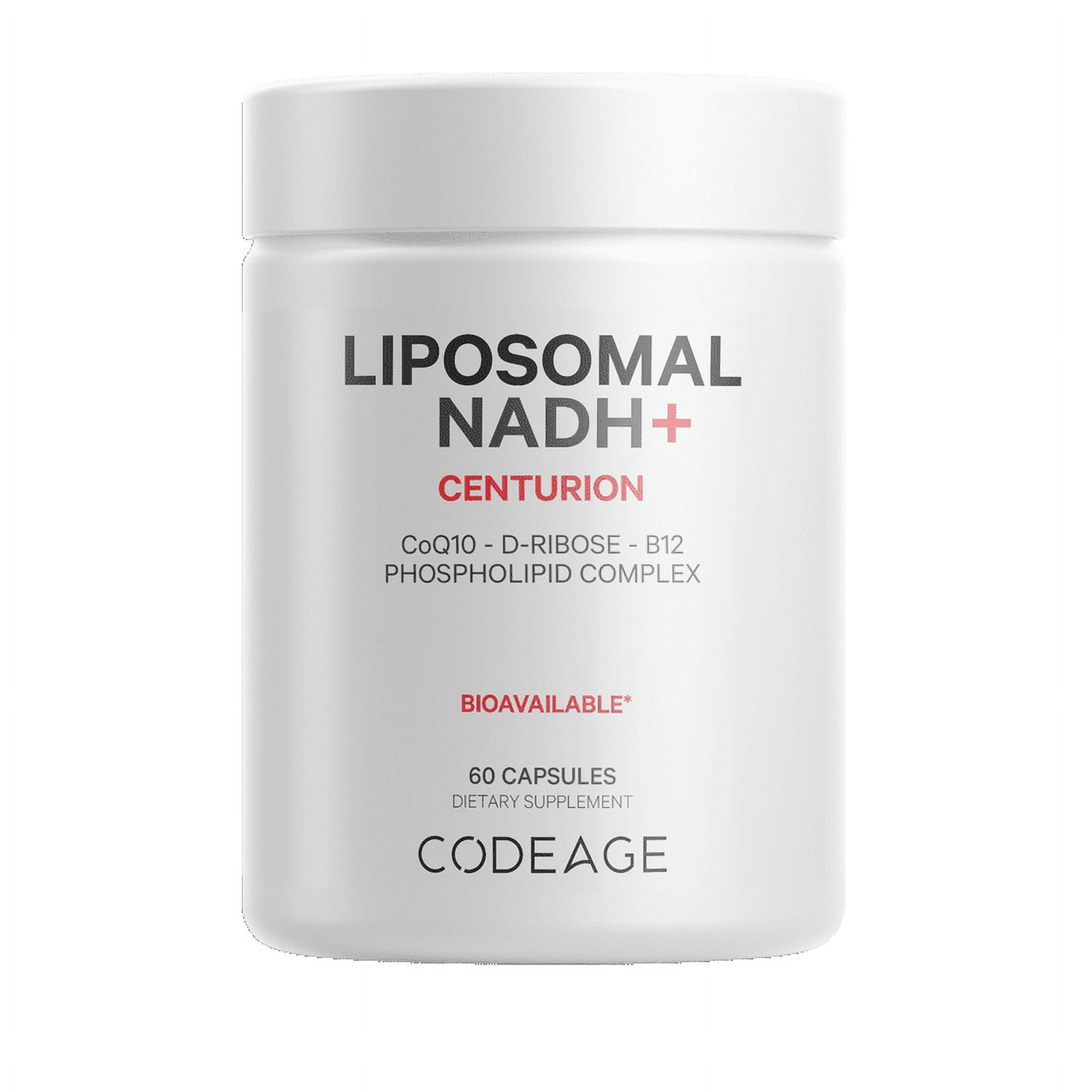 Codeage Liposomal NADH+, B-Nicotinamide Adenine Dinucleotide, CoQ10 ...