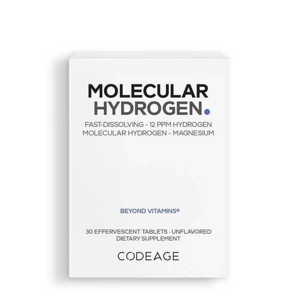 Codeage Molecular Hydrogen Oxygen Water Tablets with Magnesium, 12 PPM ...