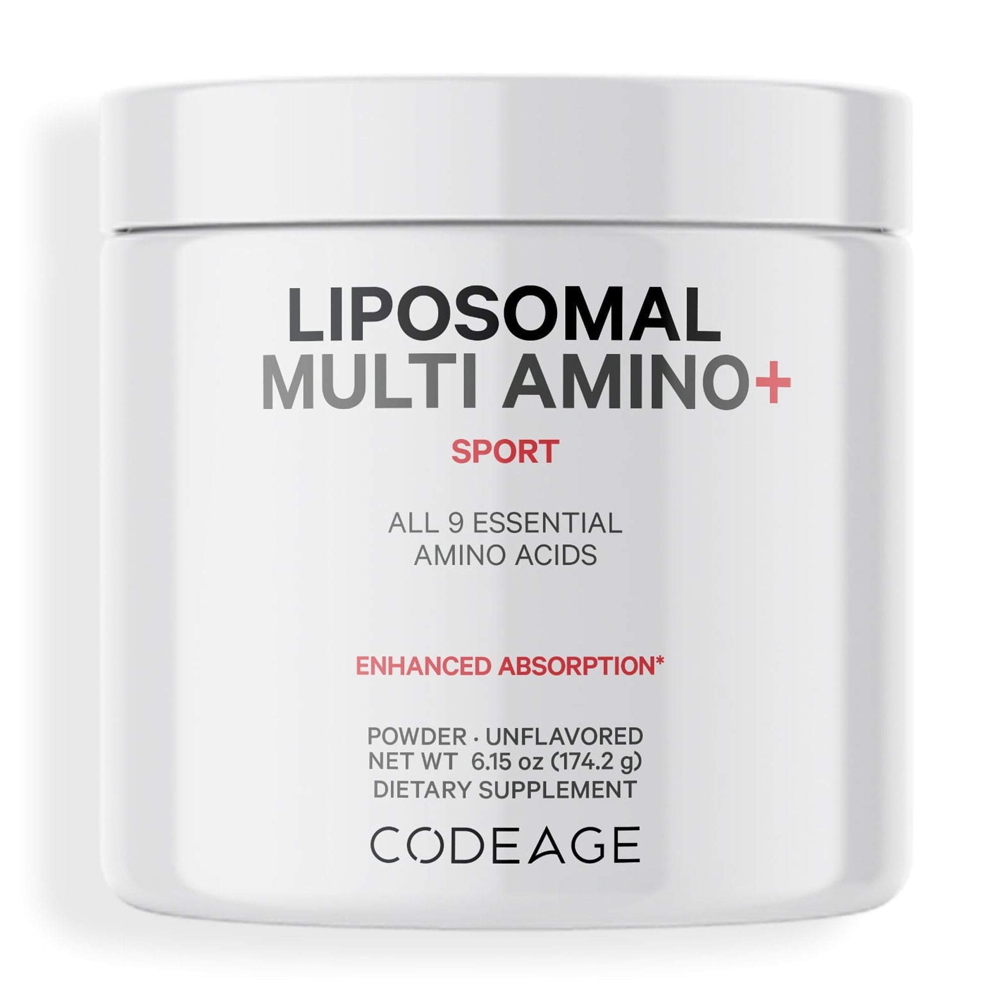 Codeage Multi Amino+ Powder, Liposomal EAA + Branched-Chain Amino Acid ...