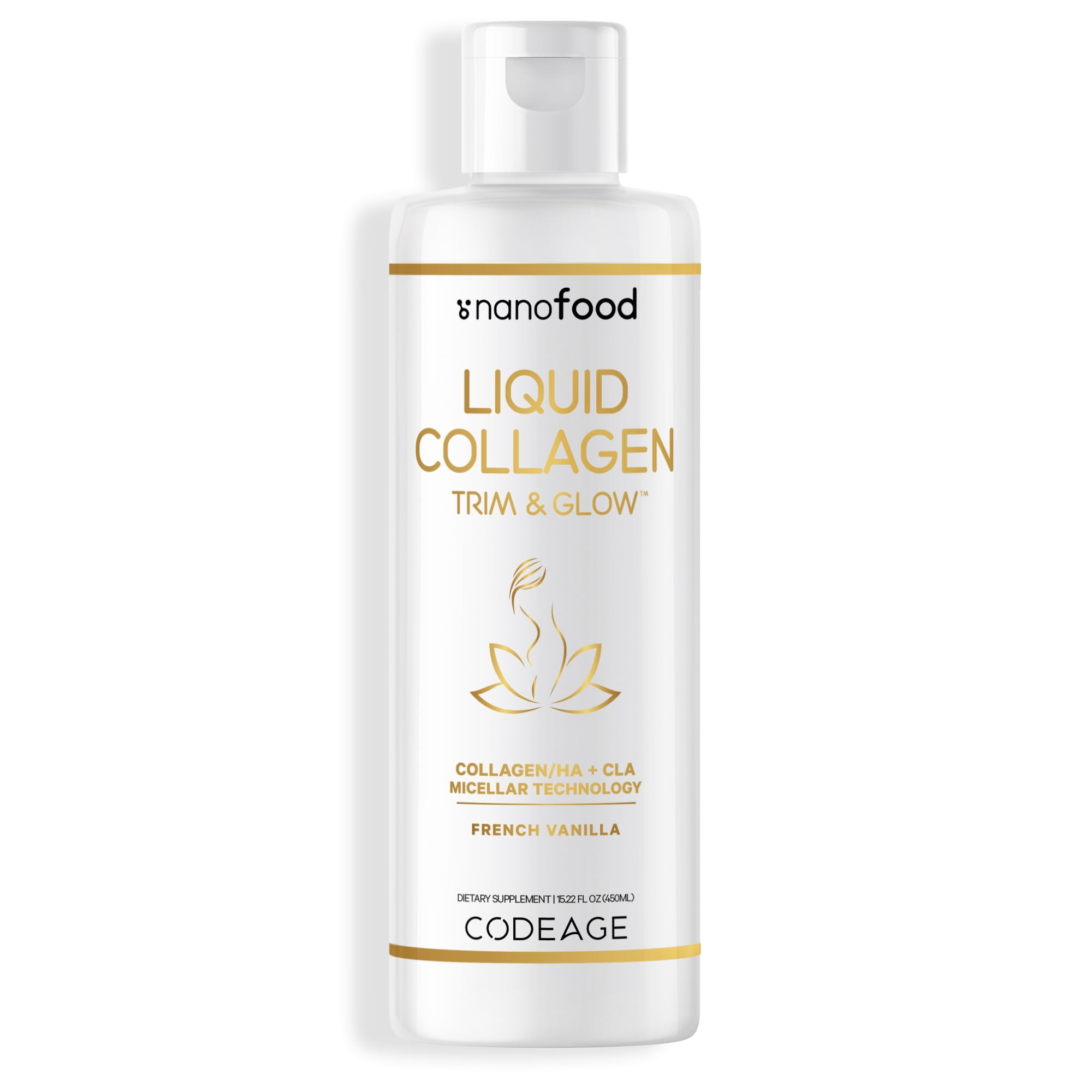 Codeage Nanofood Liquid Collagen, Trim & Glow Supplement, Whey Protein ...