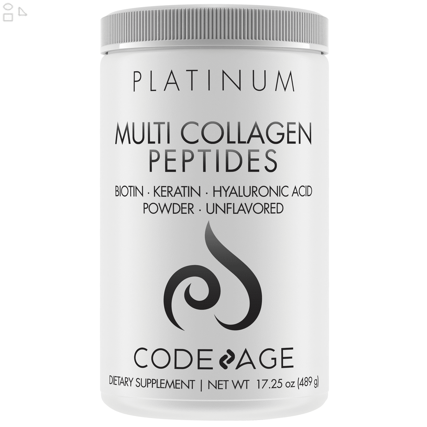 Codeage Platinum Multi Collagen Peptides Powder, 45 Servings | Biotin and Keratin - Walmart.com