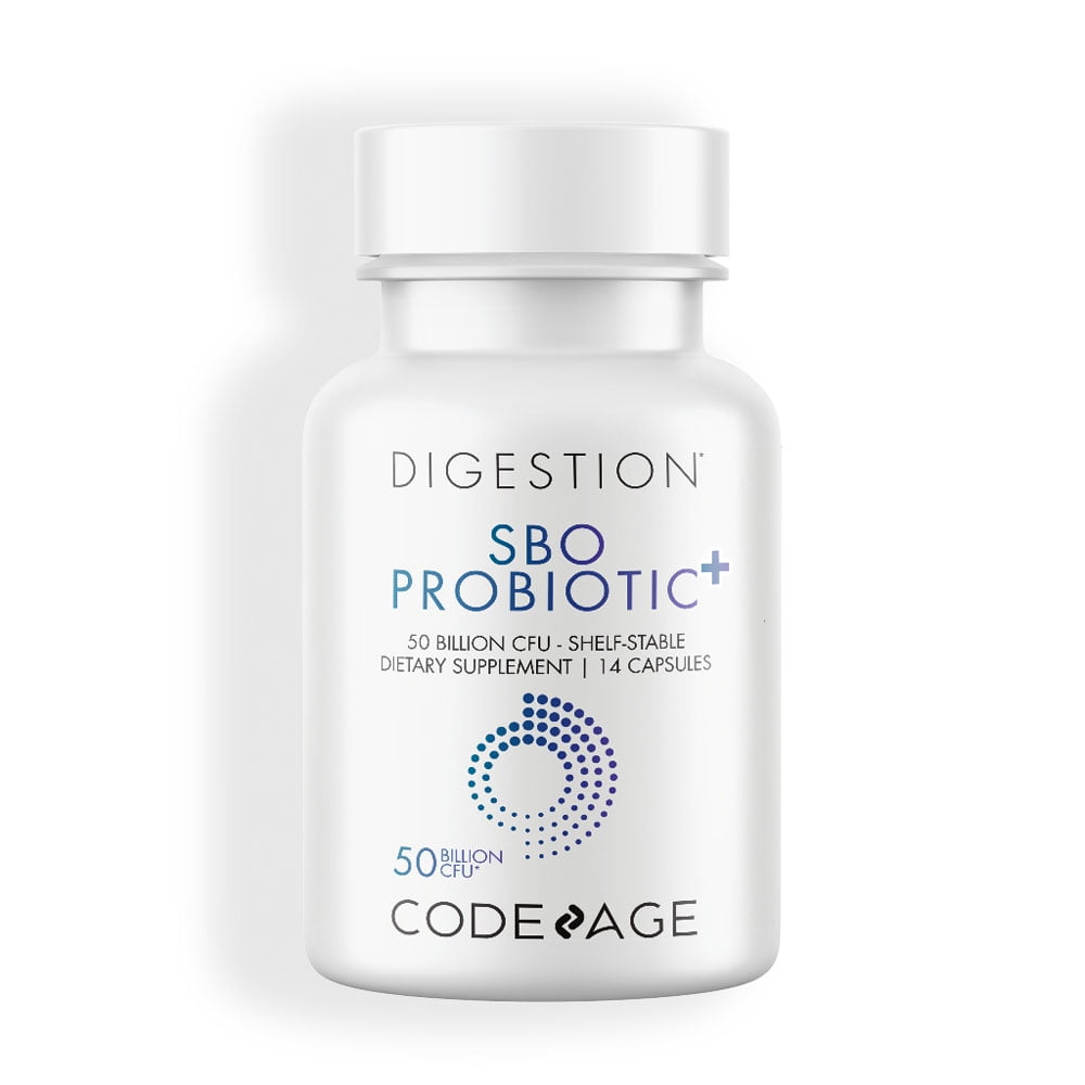 Codeage SBO Probiotics 50 Billion CFUs, Unisex, Travel Sized Probiotic ...