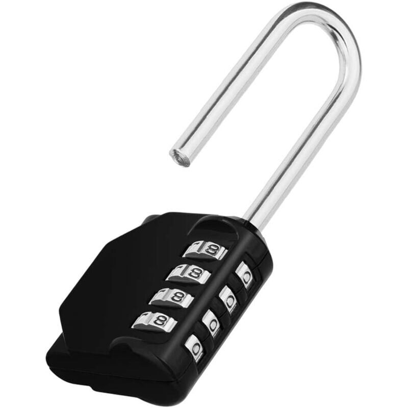 Coded padlock with long exterior handle for gates, garden sheds, 4 ...