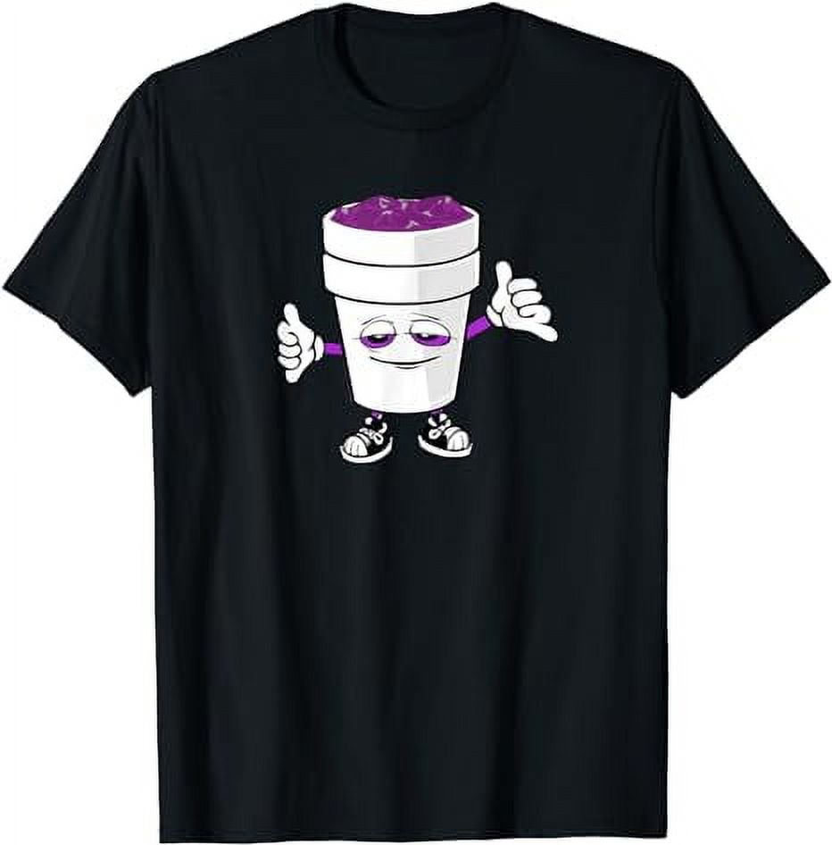 Codeine Purple Drank Sizzurp Double Cup Lean T-Shirt - Walmart.com