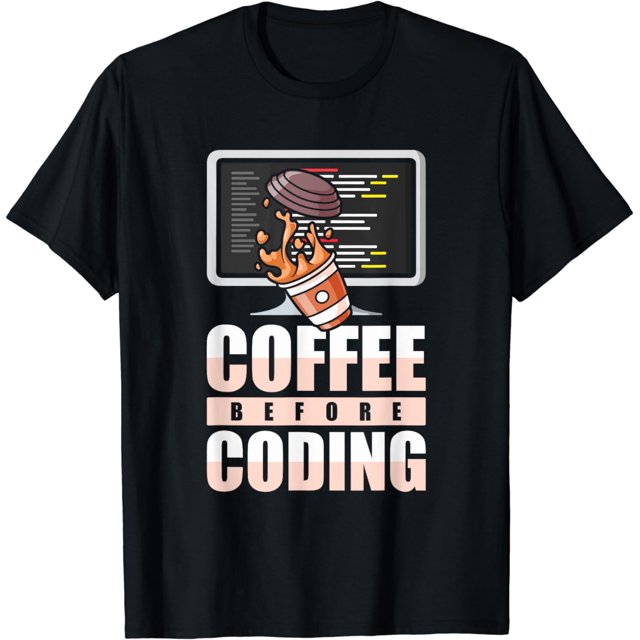 Coder Cool Coding Software Developer Coffee Programmer T Shirt