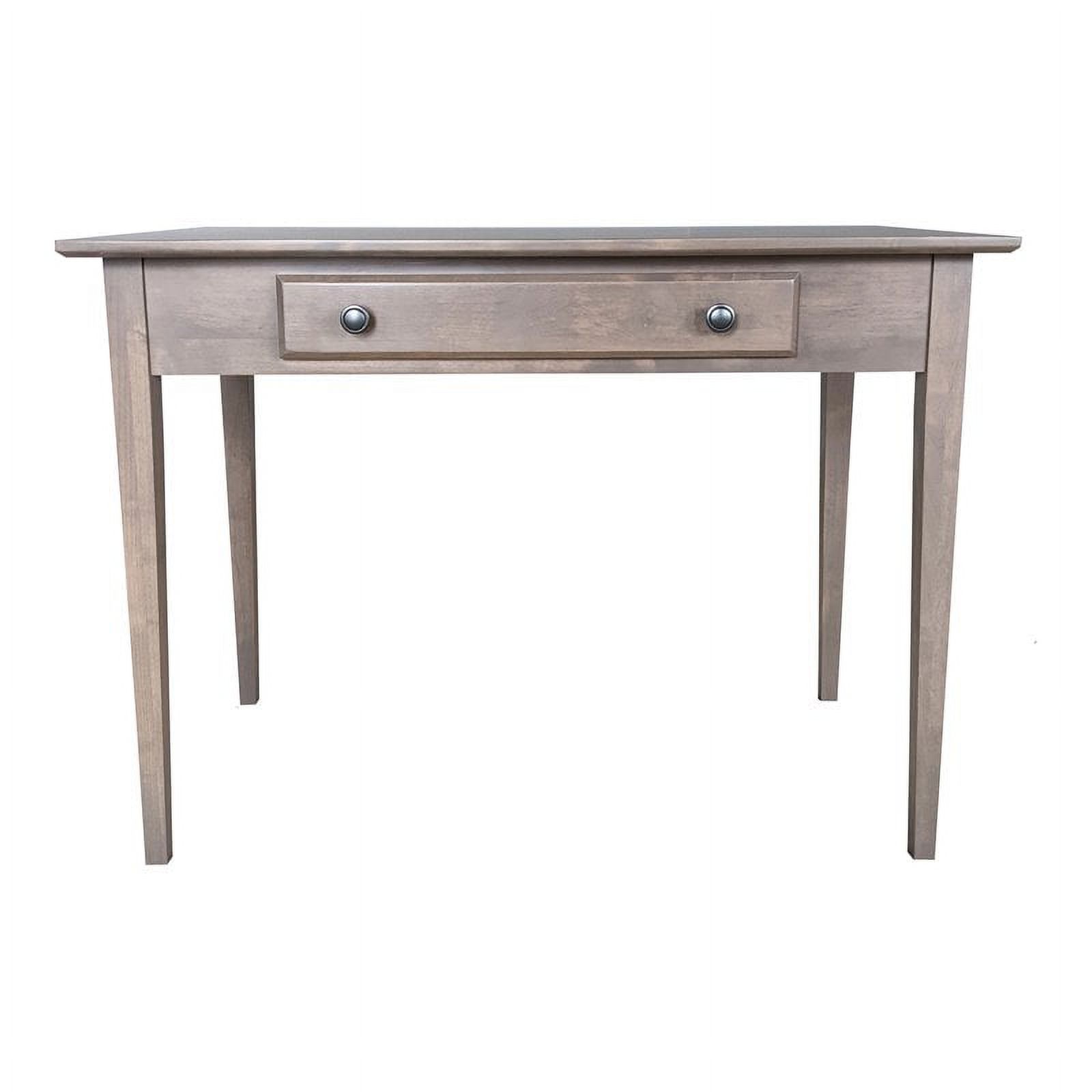 Coder Crossing Traditional Alder Wood Writing Desk in Sandy Gray ...