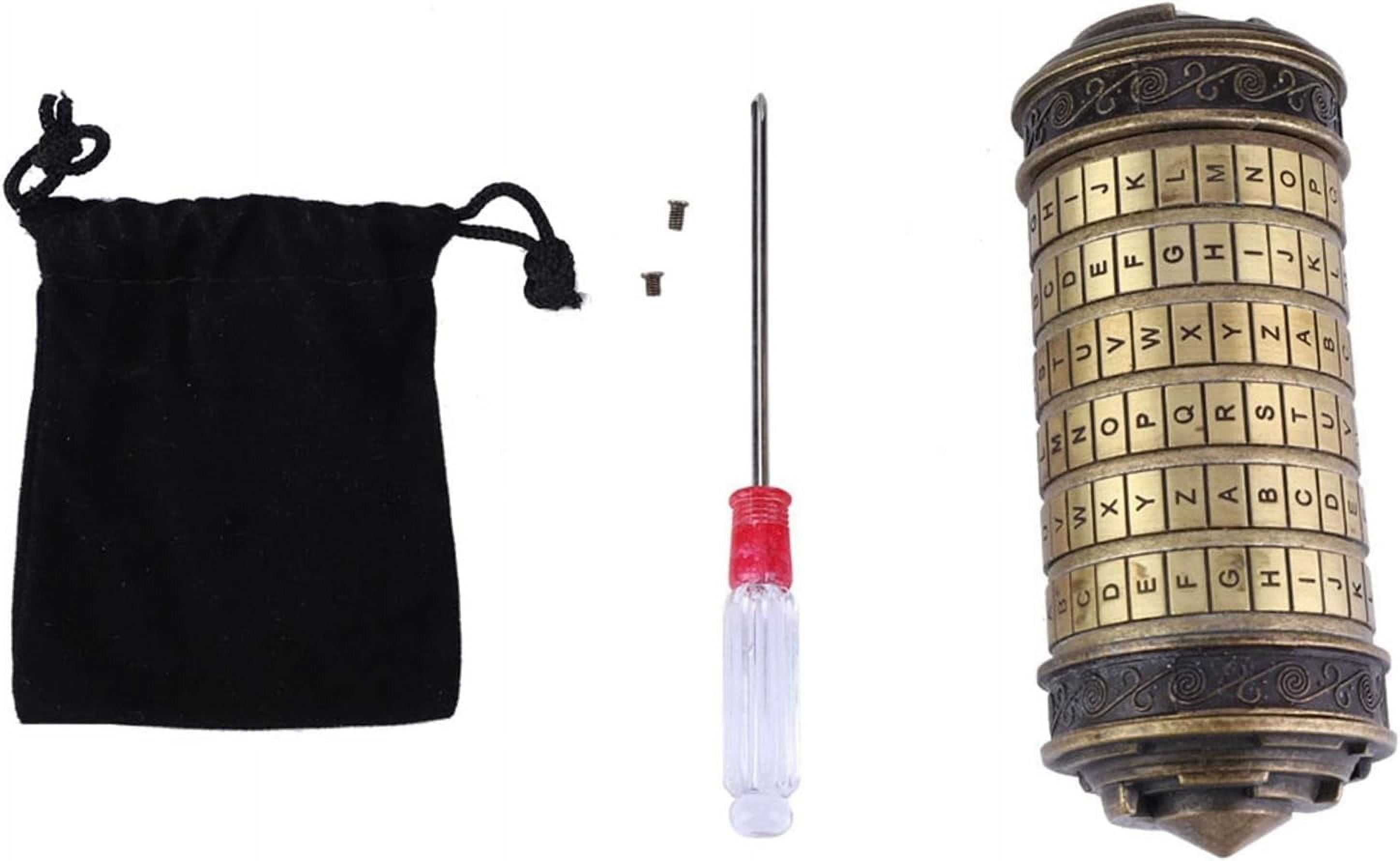 Codex Cryptex Locked Puzzle Code,Kryptex,Cryptex,Ancient Lock Box Puzzle,Cryptex Classical Da ...