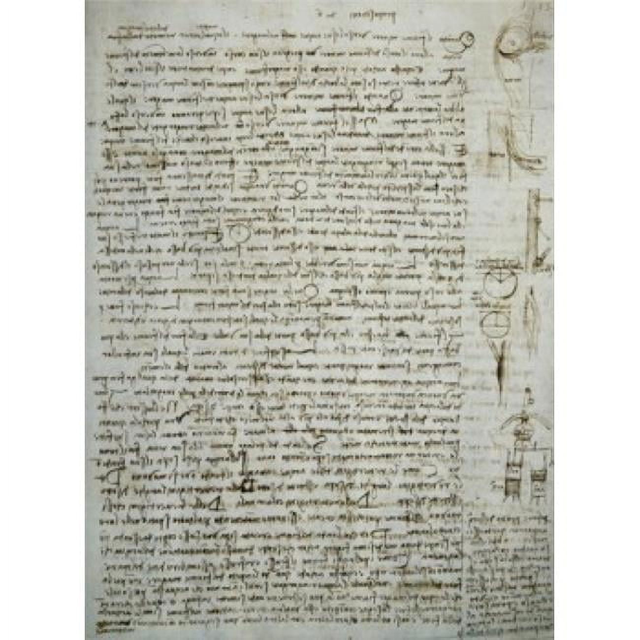 Codex Leicester-River Theories Leonardo Da Vinci 1452-1519 Italian ...