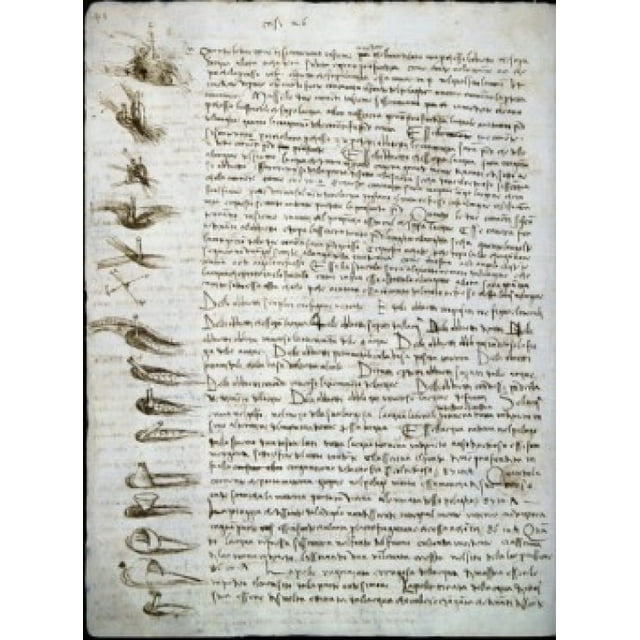 Codex Leicester: Water Flow , Leonardo da Vinci (1452-1519/Italian ...