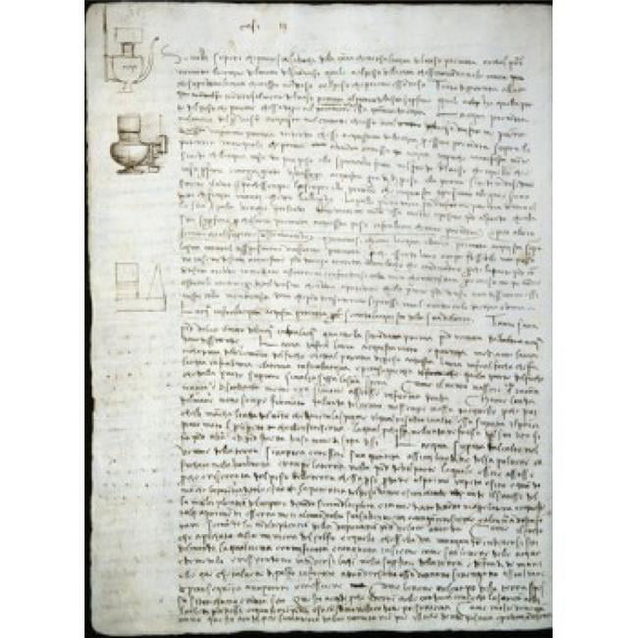 Codex Leicester-Water Pressure Theories Leonardo da Vinci 1452-1519 ...