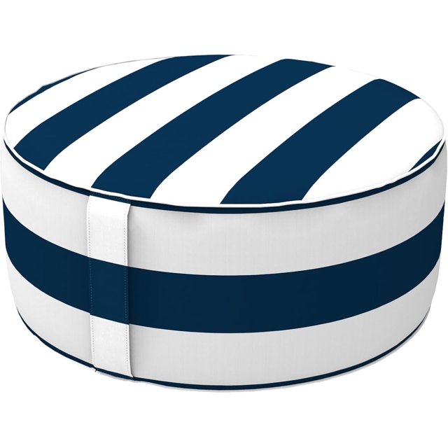 Codi Outdoor Pouf Ottoman, Inflatable Ottomans for Patio, Porch and ...