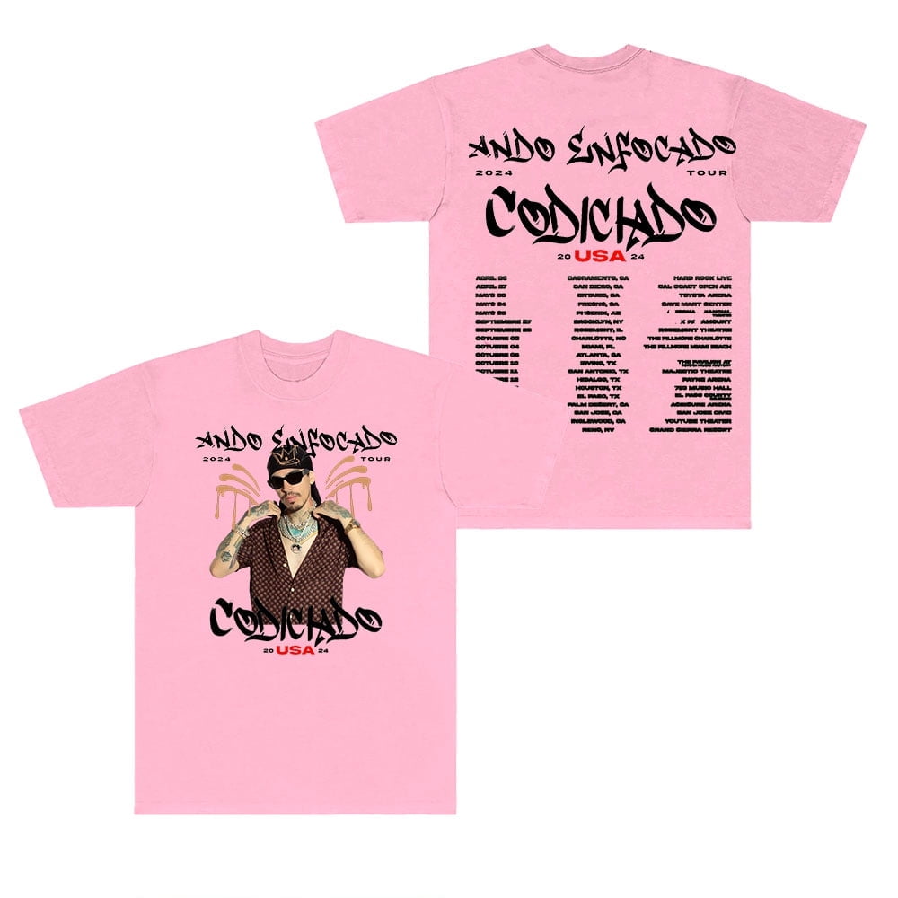 Codiciado Ando Enfocado Tour Merch T-shirt Raptor logo T-shirt unisex ...