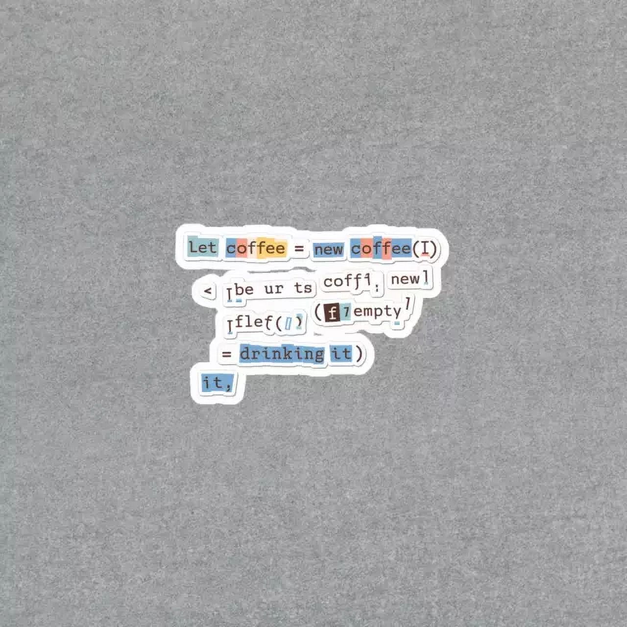 Coding Coffee Sticker - Java Refill Logic Programming Decalphone Decal Water Bottle Stickers ...