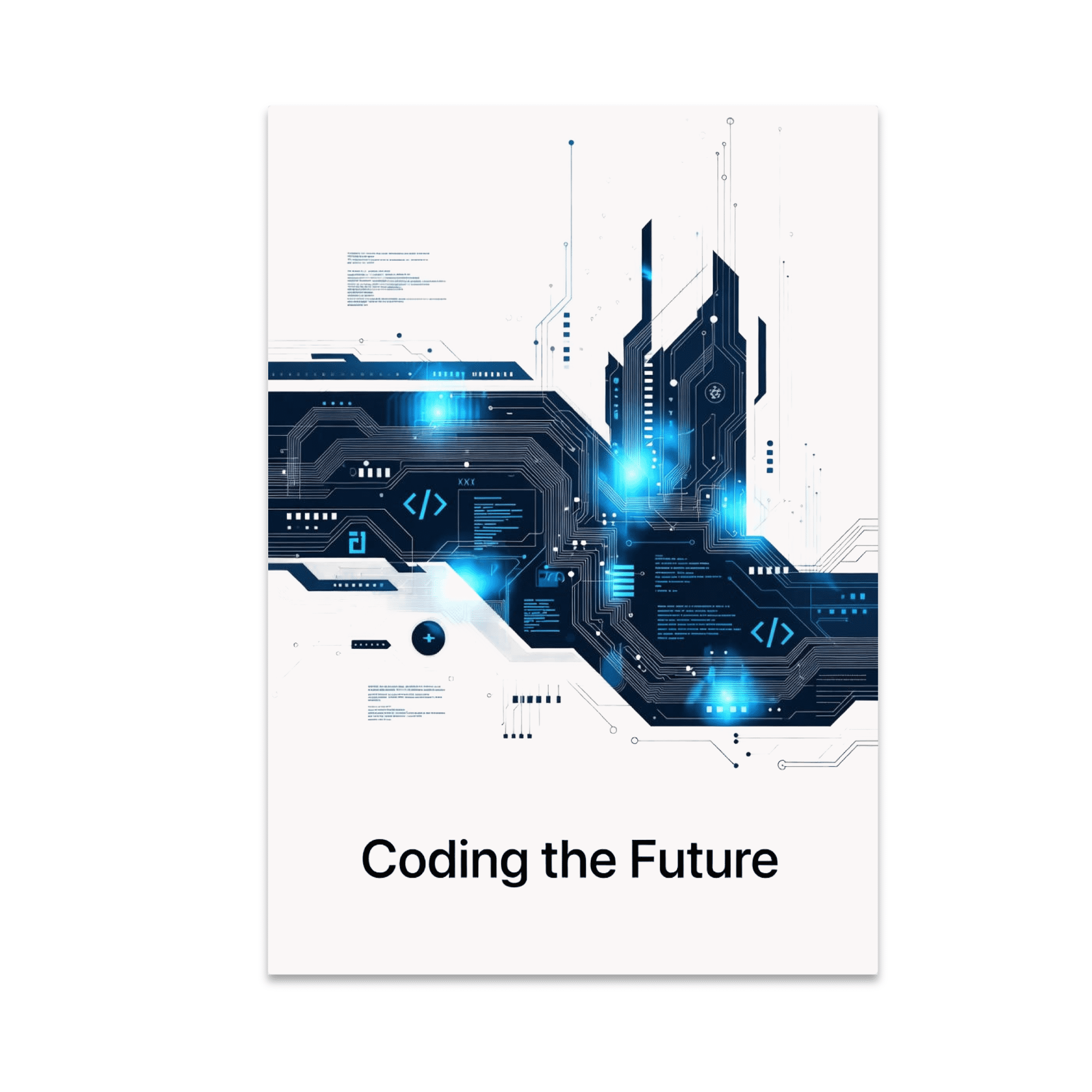 Coding Future Circuit Board Art - AI Engineer - 13x19 Poster Print ...