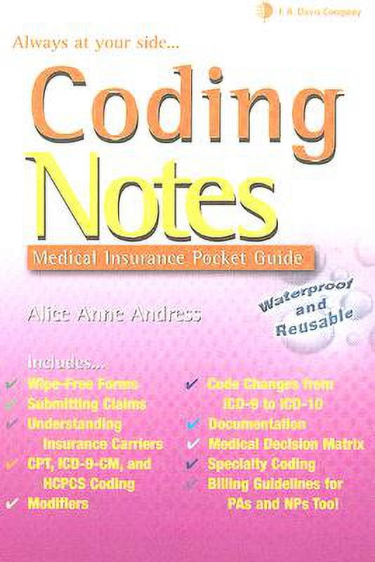 Coding Notes : Medical Insurance Pocket Guide - Walmart.com