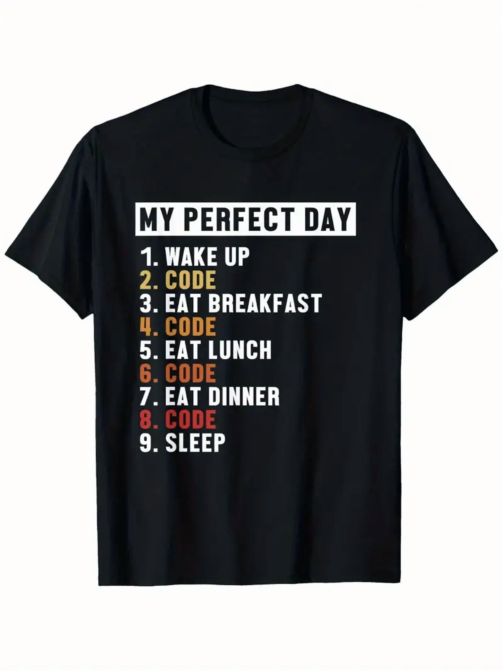 Coding Perfect Day Coder Engineer Software Developer T-Shirt ...