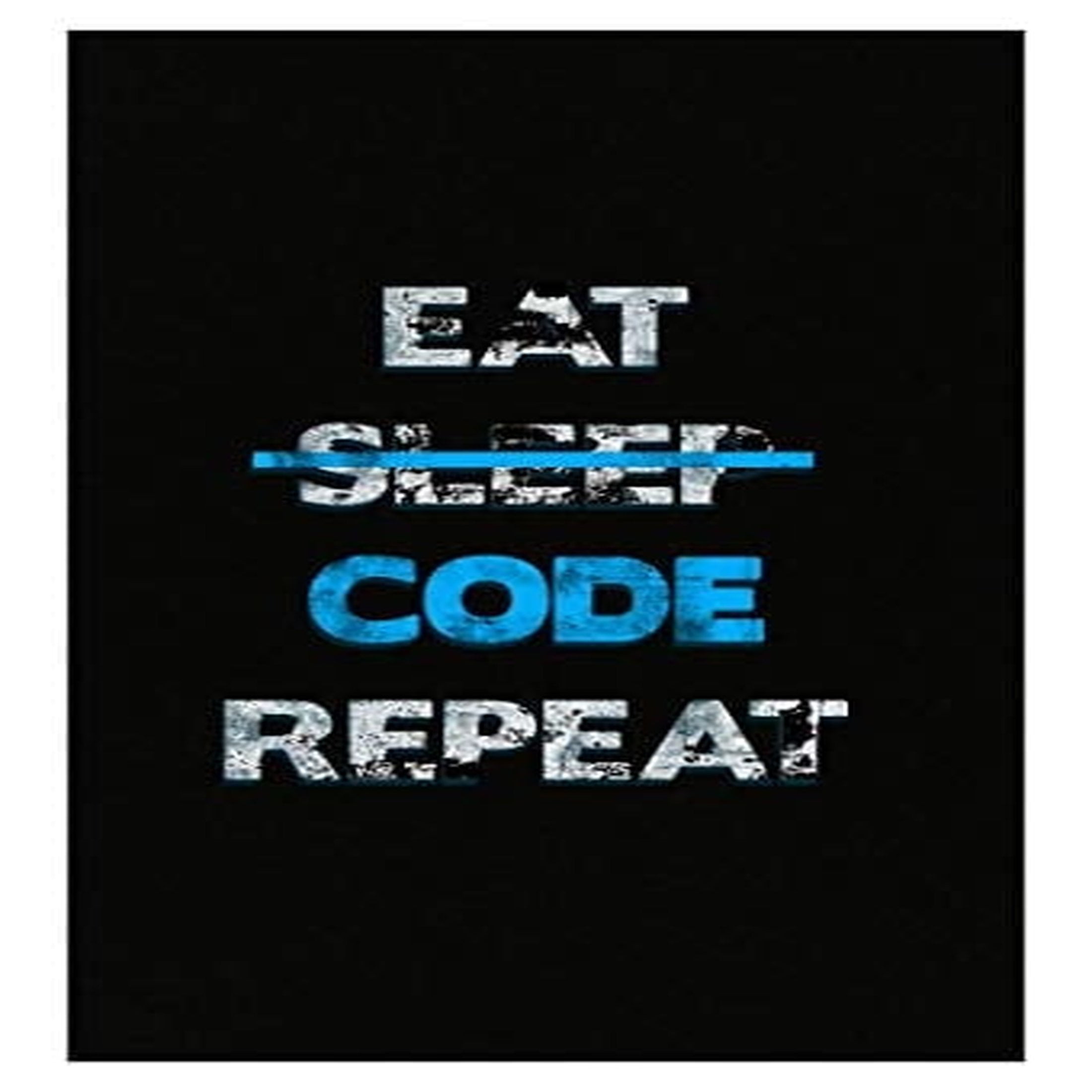 Coding Poster - 13x19 - Eat Sleep Code Repeat Gift - Walmart.com