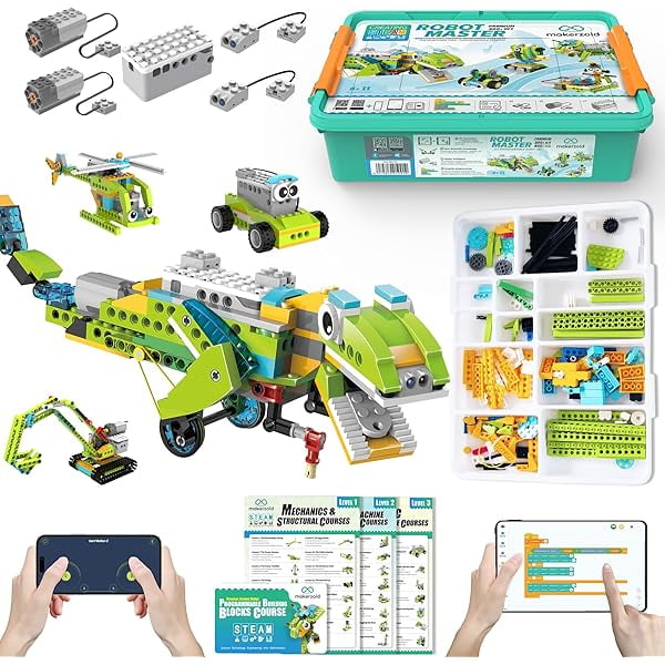 Coding Robot Kit for Kids Ages 6+, 200+ in 1 APP Control Dinosaur Robot ...