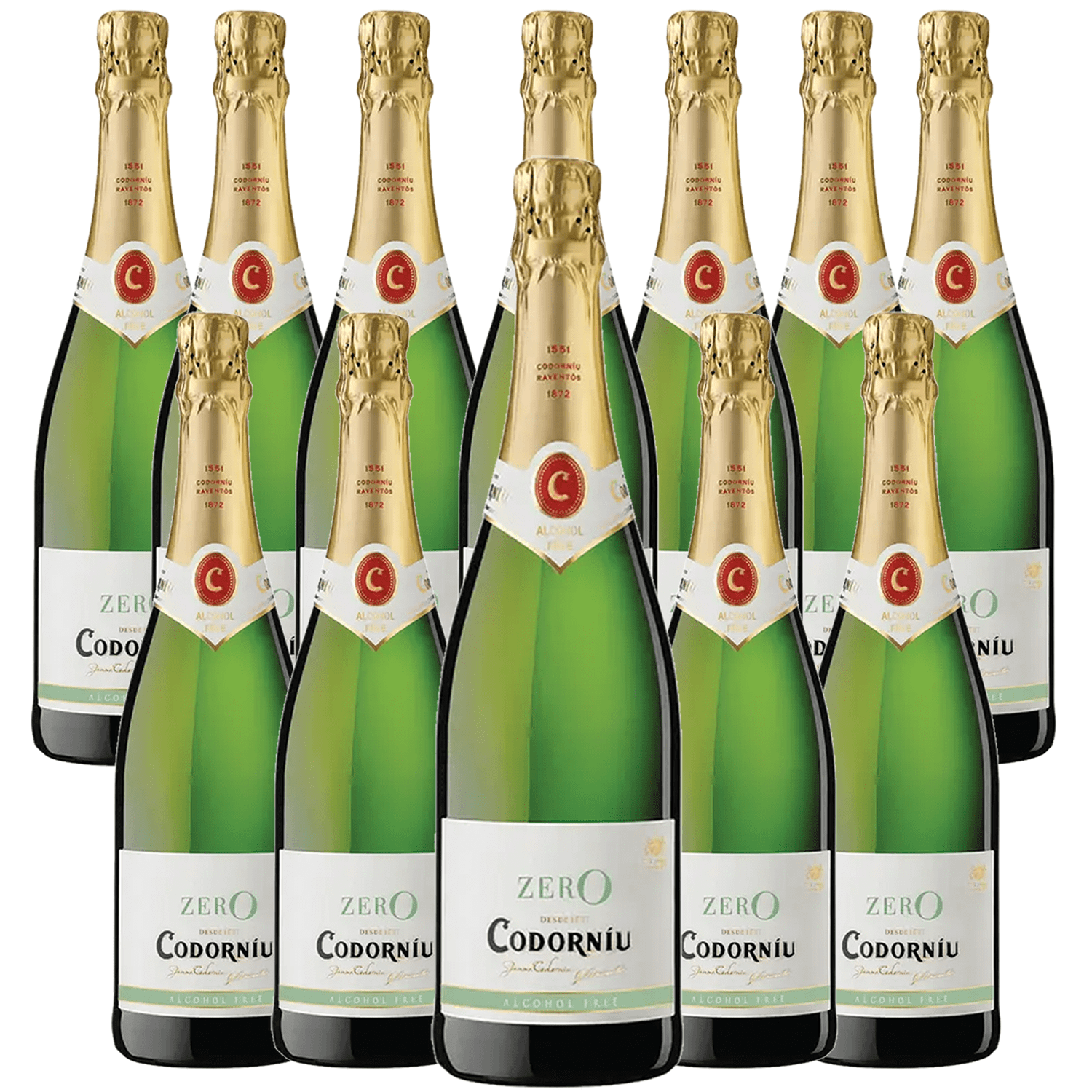 Codorníu Zero Brut Premium Non-Alcoholic Sparkling Wine Dealcoholized ...