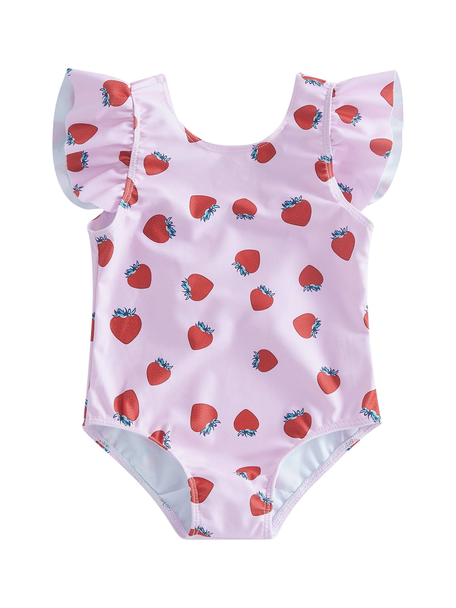 Coduop Toddler Girls Summer Swimsuit,Kids Fly Sleeve Backless ...