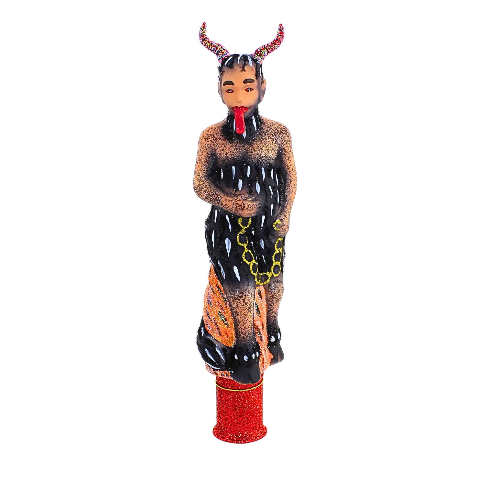 Cody Foster 10.00In Krampus Tree Topper, Glass, Christmas Finial ...