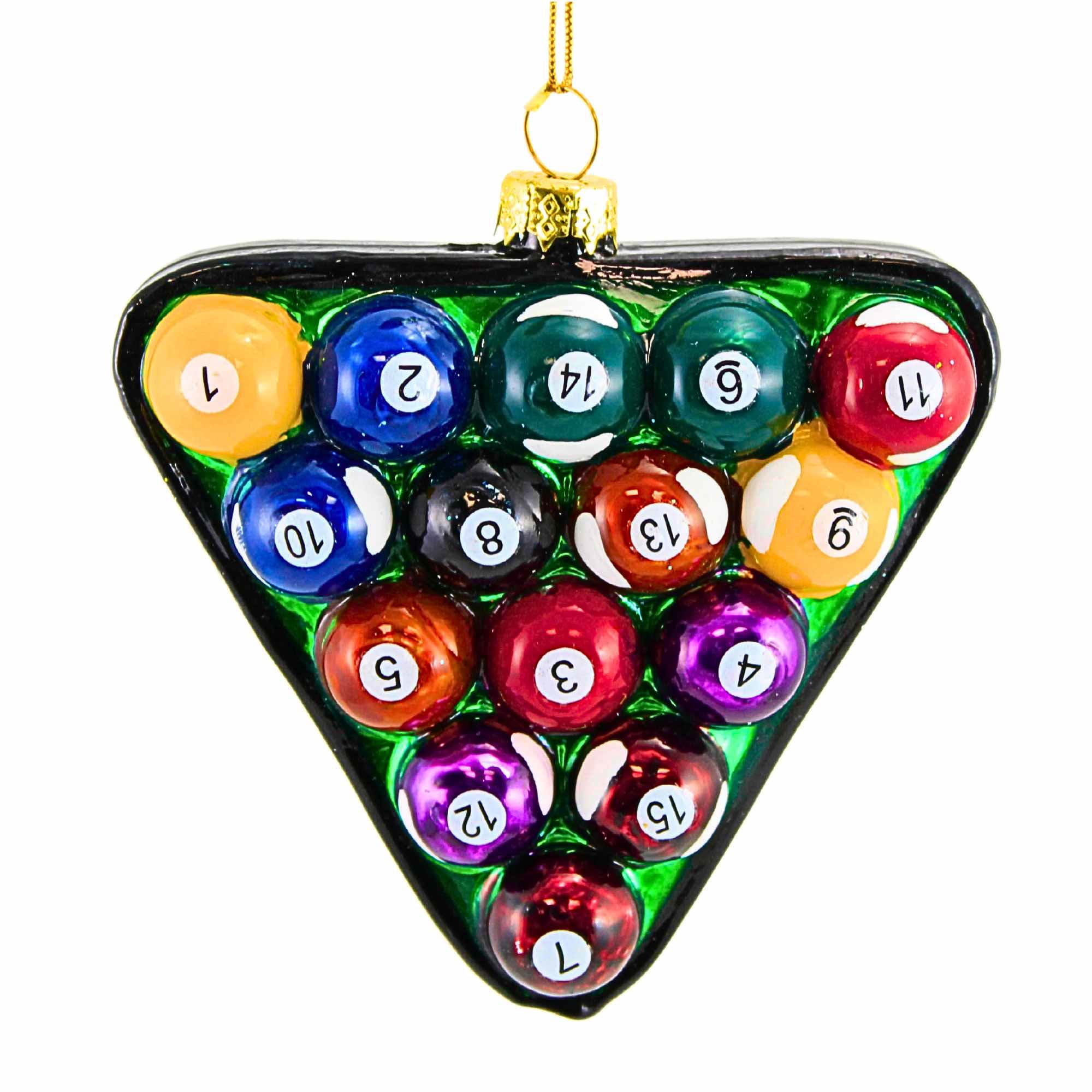 Cody Foster 3.50In Billiard Balls, Glass, Numbered Balls In Rack Go8216 ...