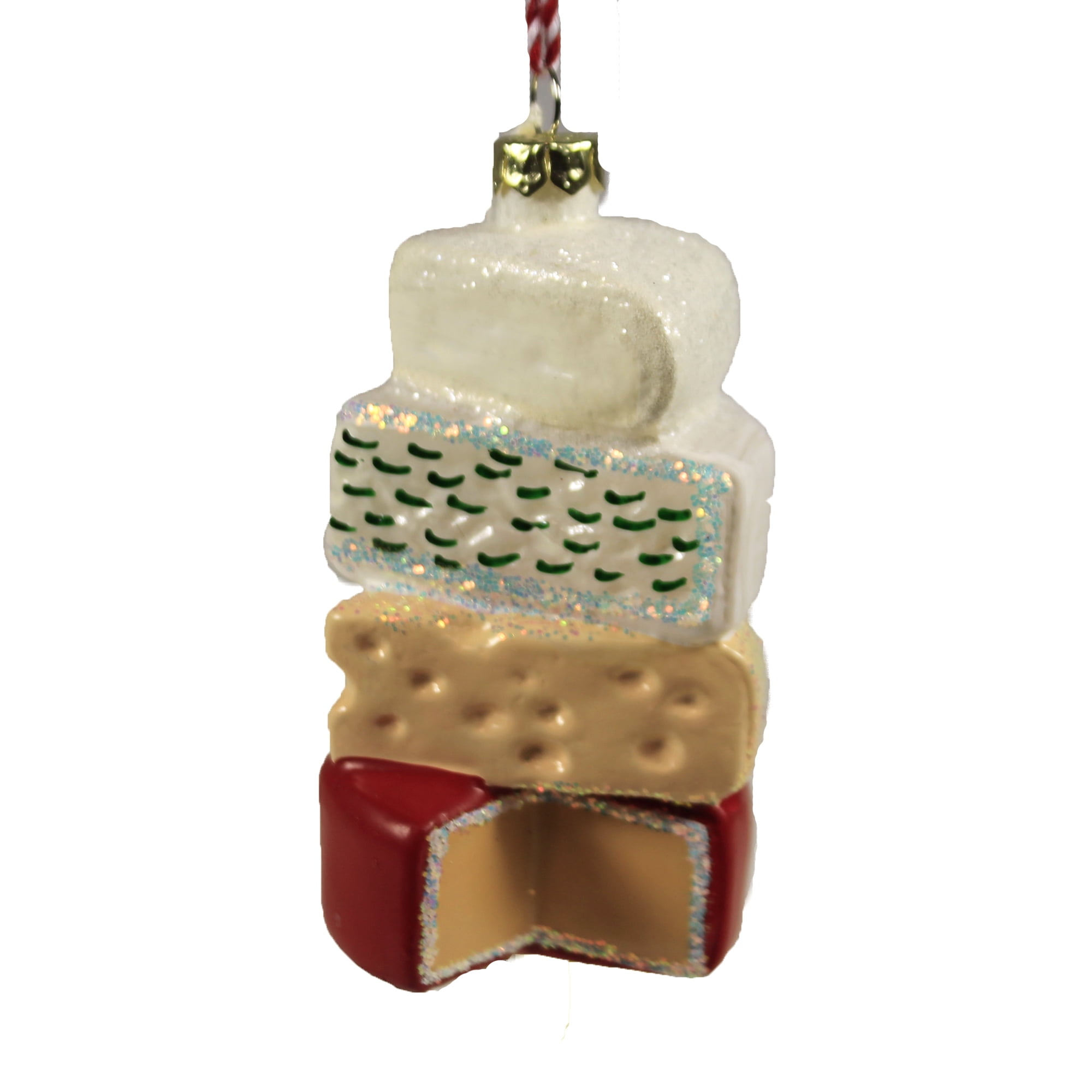 Cody Foster 3.75In Cheese Stack, Glass, Gourmet Swiss Brie Cheddar ...