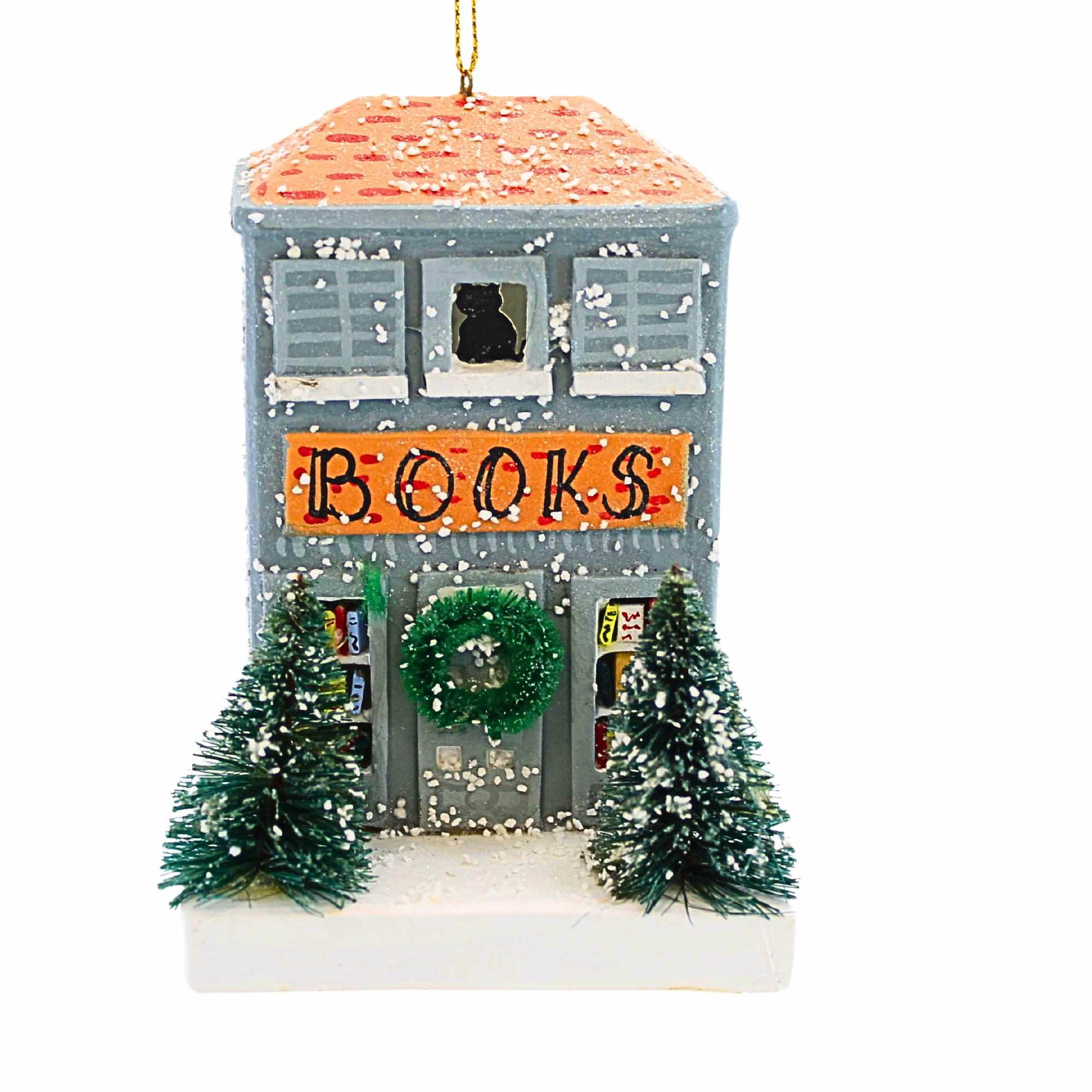 Cody Foster 4.25In Book Shop, Cardboard, Vintage Look Putz House ...