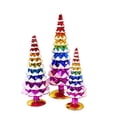 Cody Foster 16.00In Rainbow Gradient Trees Set / 3, Glass, Decor ...