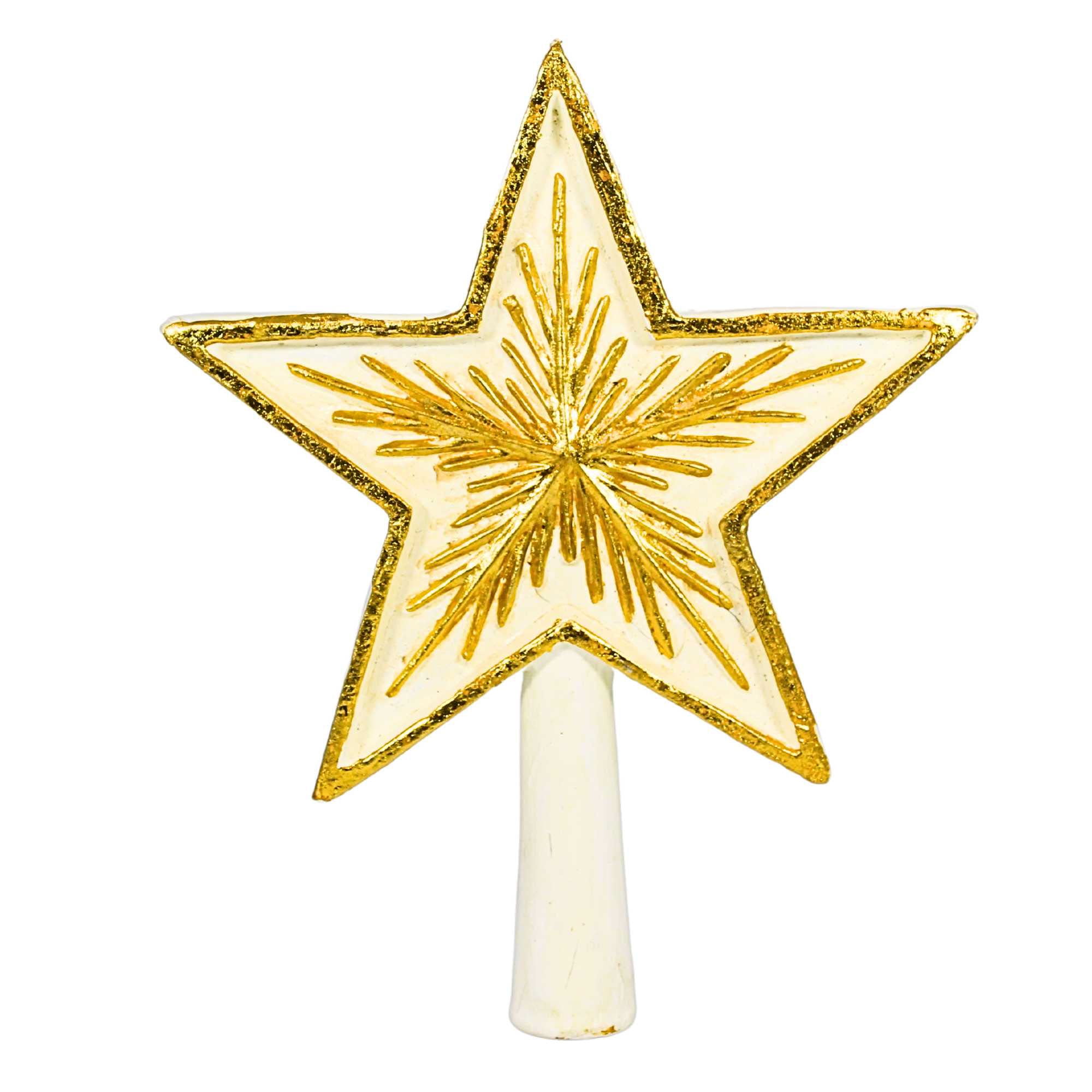 Cody Foster Star Burst Tree Topper White Gold - One Tree Topper 8.5 ...