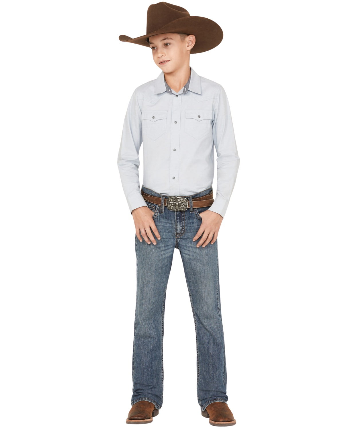 Cody James Boys' Bozeman Dark Wash Slim Bootcut Stretch Denim Jeans ...