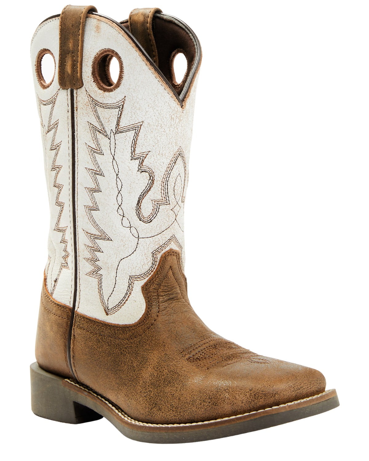 Cody James Boys' Luke Western Boot Broad Square Toe Brown 2 D - Walmart.com