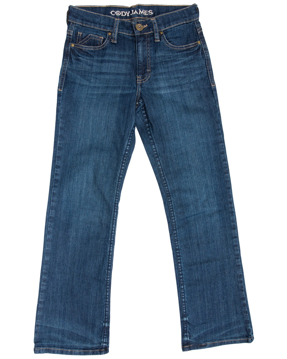 Cody James Boys' Saguaro Dark Wash Mid Rise Stretch Slim Bootcut Jeans ...