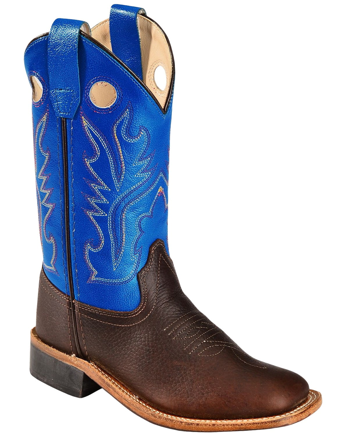 Cody James Boys' Thunder Western Boot Broad Square Toe - BSY1840GY 4 D ...