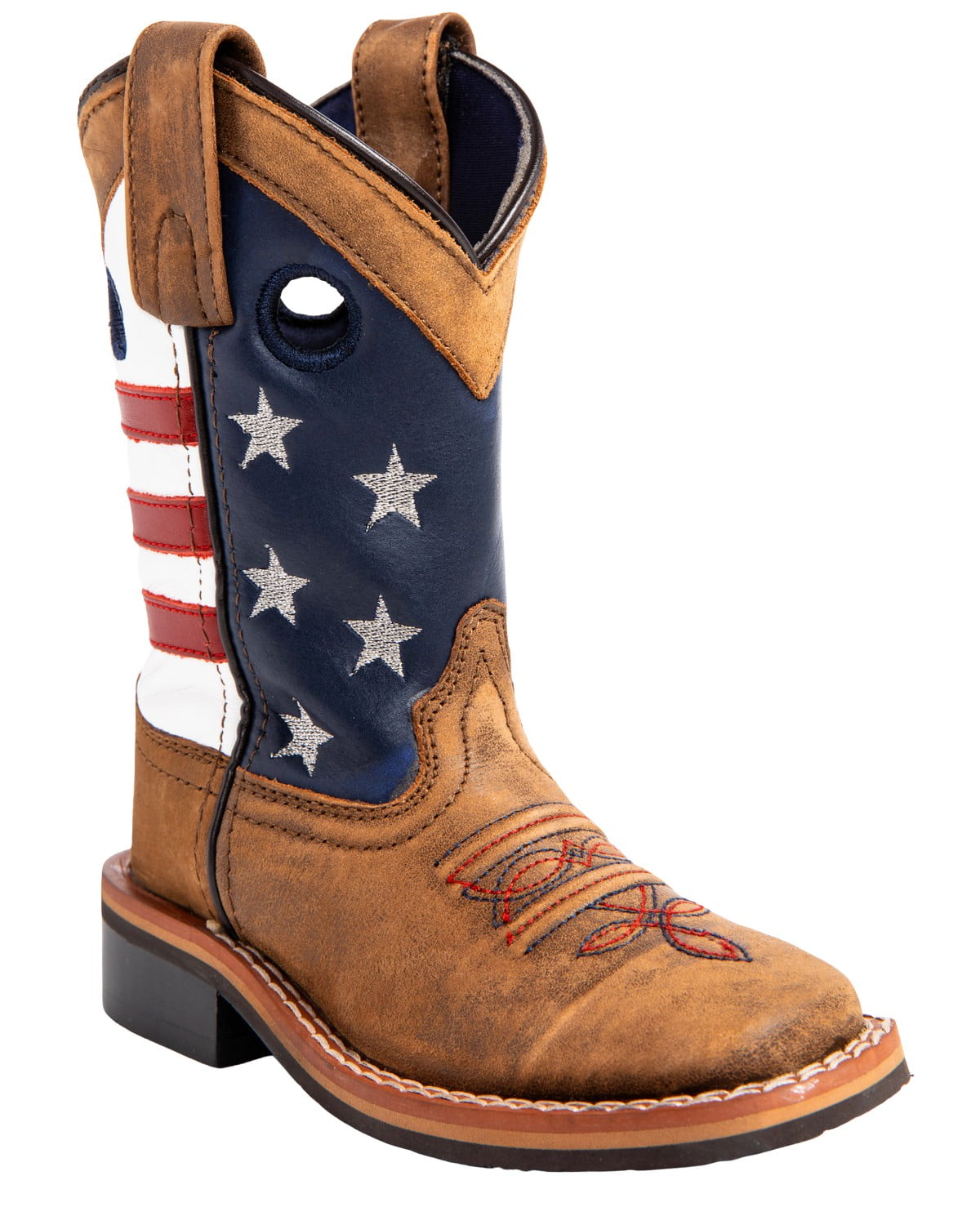 Cody James Boys' Usa Flag Western Boot Broad Square Toe - 43880 11 D ...