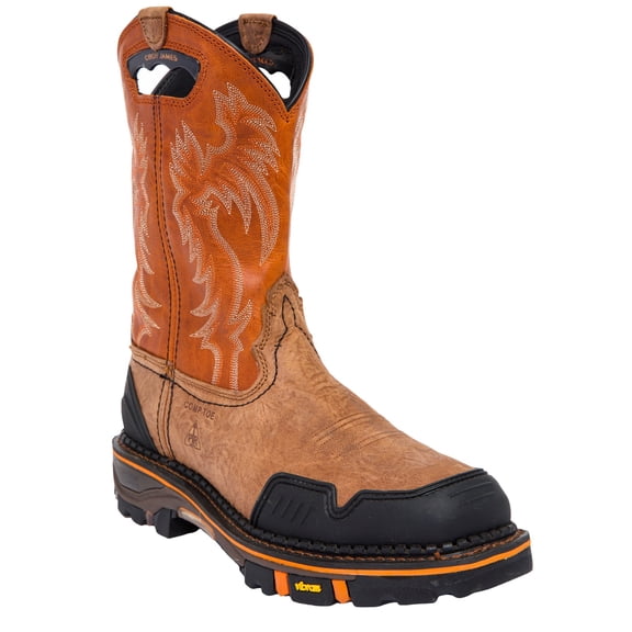 Cody James Men's Men'S 11" Decimator Western Work Boot Soft Toe Brown ...