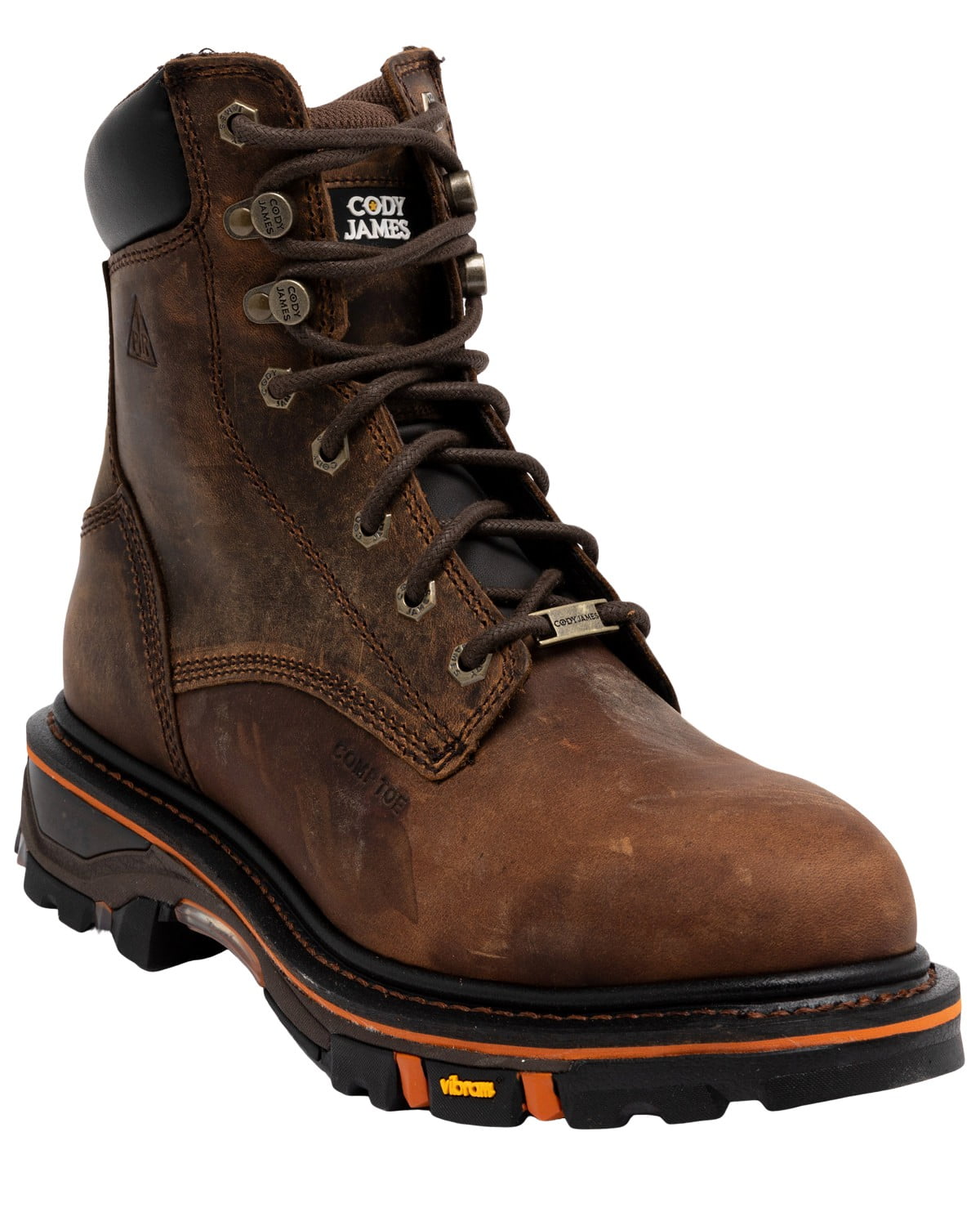 Cody James Men's 8" Decimator Work Boot Nano Composite Toe - DRL-1-B 11 ...